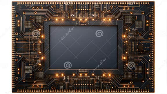 Flat AI Driven Language Processing Frame Concept As a Clean Border Frame with Abstract Language ...