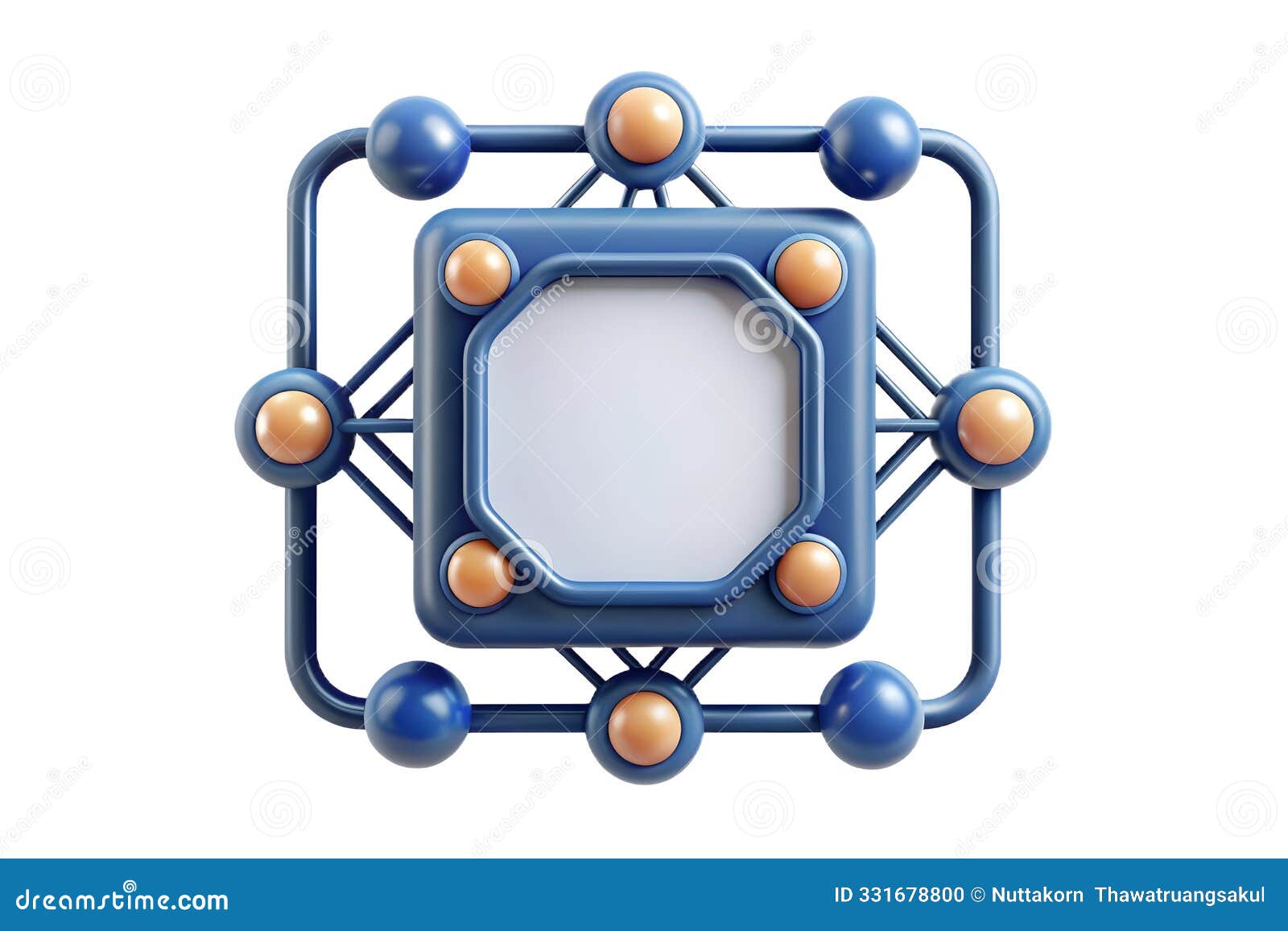 Flat Ai Driven Neural Network Frame Concept As A Minimalistic Border