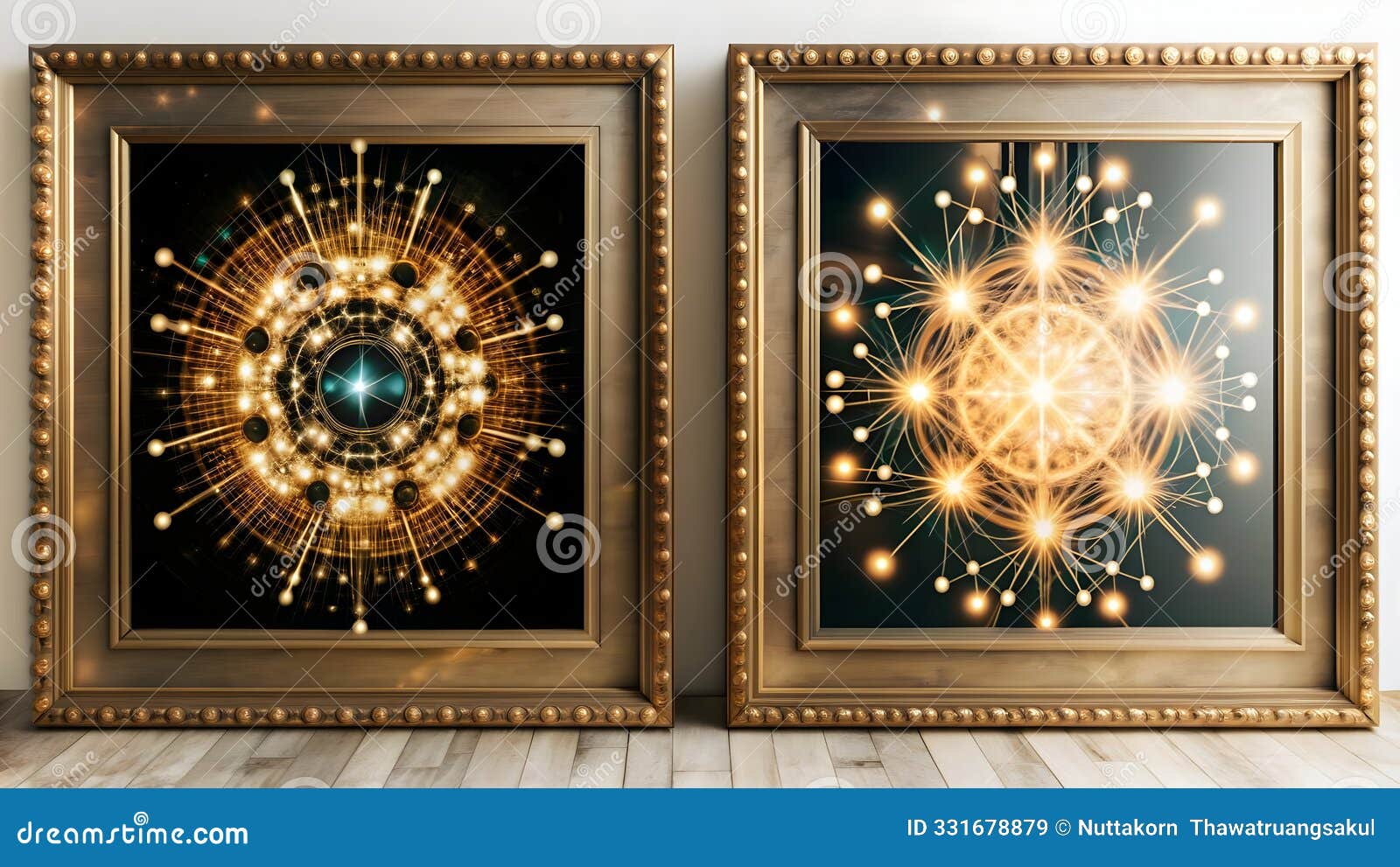 Flat Ai Driven Quantum Computing Frame Concept As A Minimalistic Border Frame With Quantum