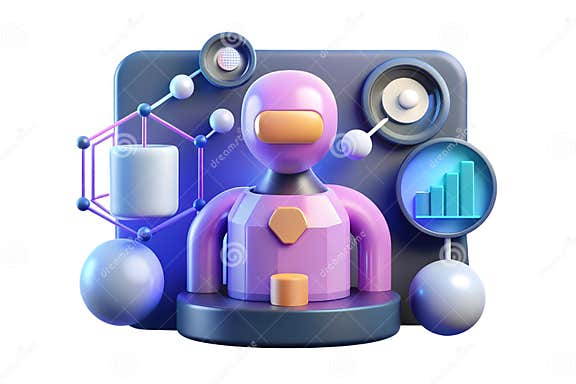 Flat AI in Human Resources Concept As a Glowing Abstract Digital Art ... Flat AI in Human Resources Concept As a Glowing Abstract Digital Art ...