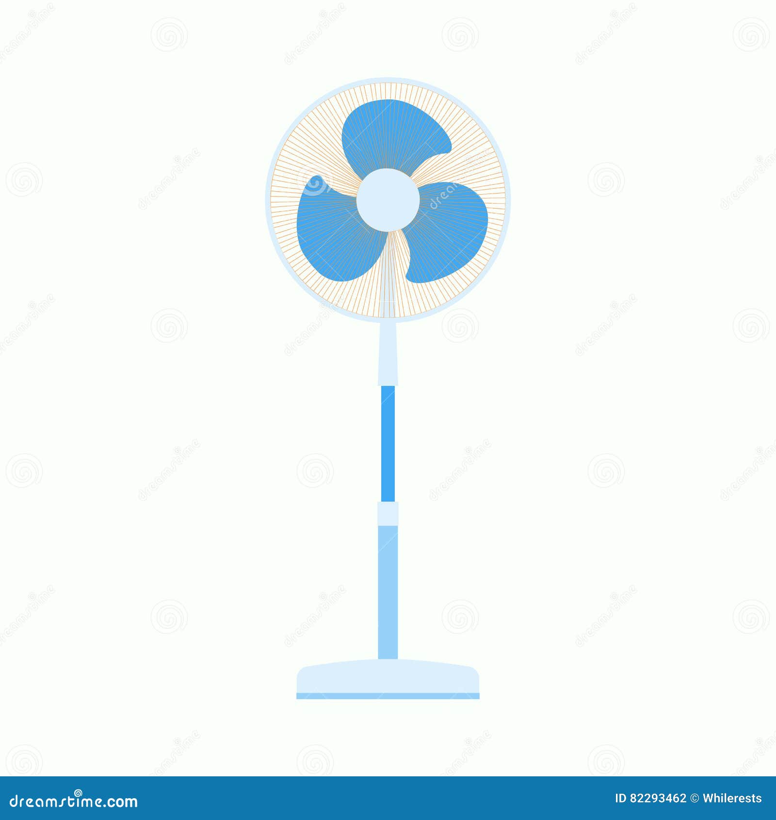 Flat Air Fan Icon. Ventilator Graphic Equipment. Vector Eps 10 Stock ...