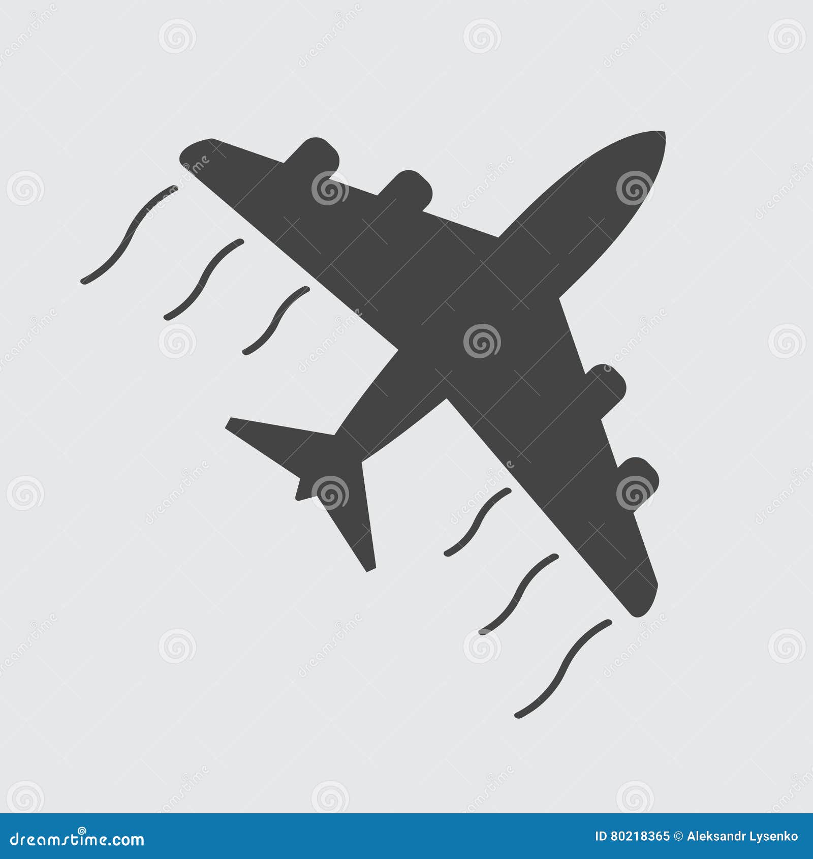 Flat airplane icon Vector stock vector. Illustration of aircraft - 80218365