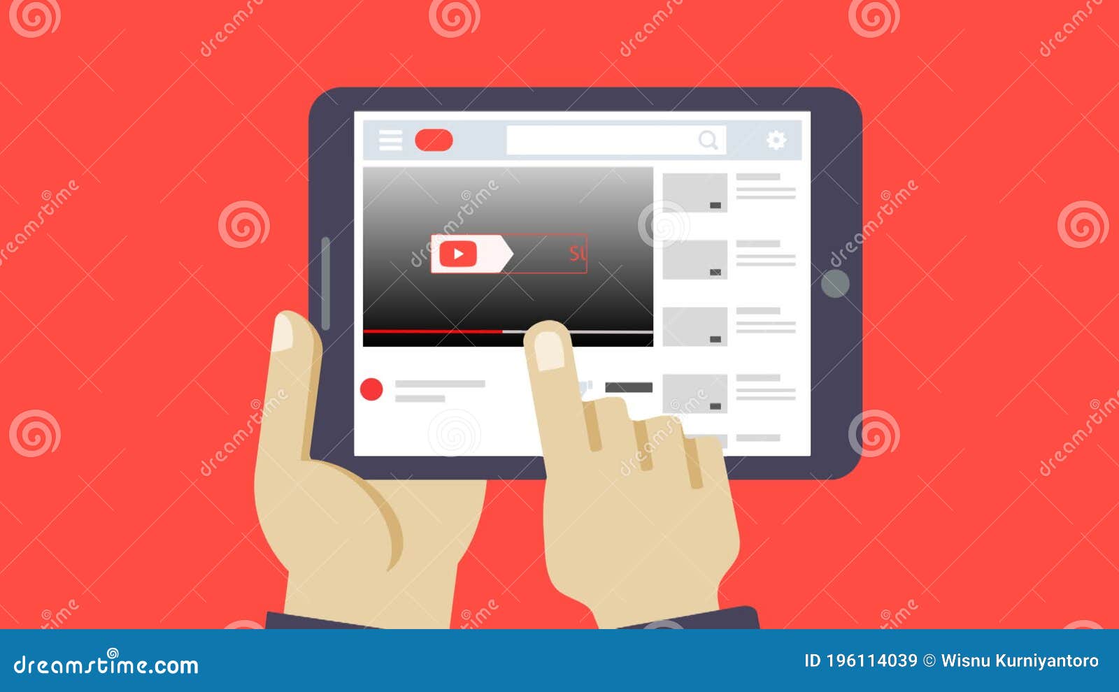 Hand Pressing Play and Subscribe Button in Youtube Stock Video - Video ...