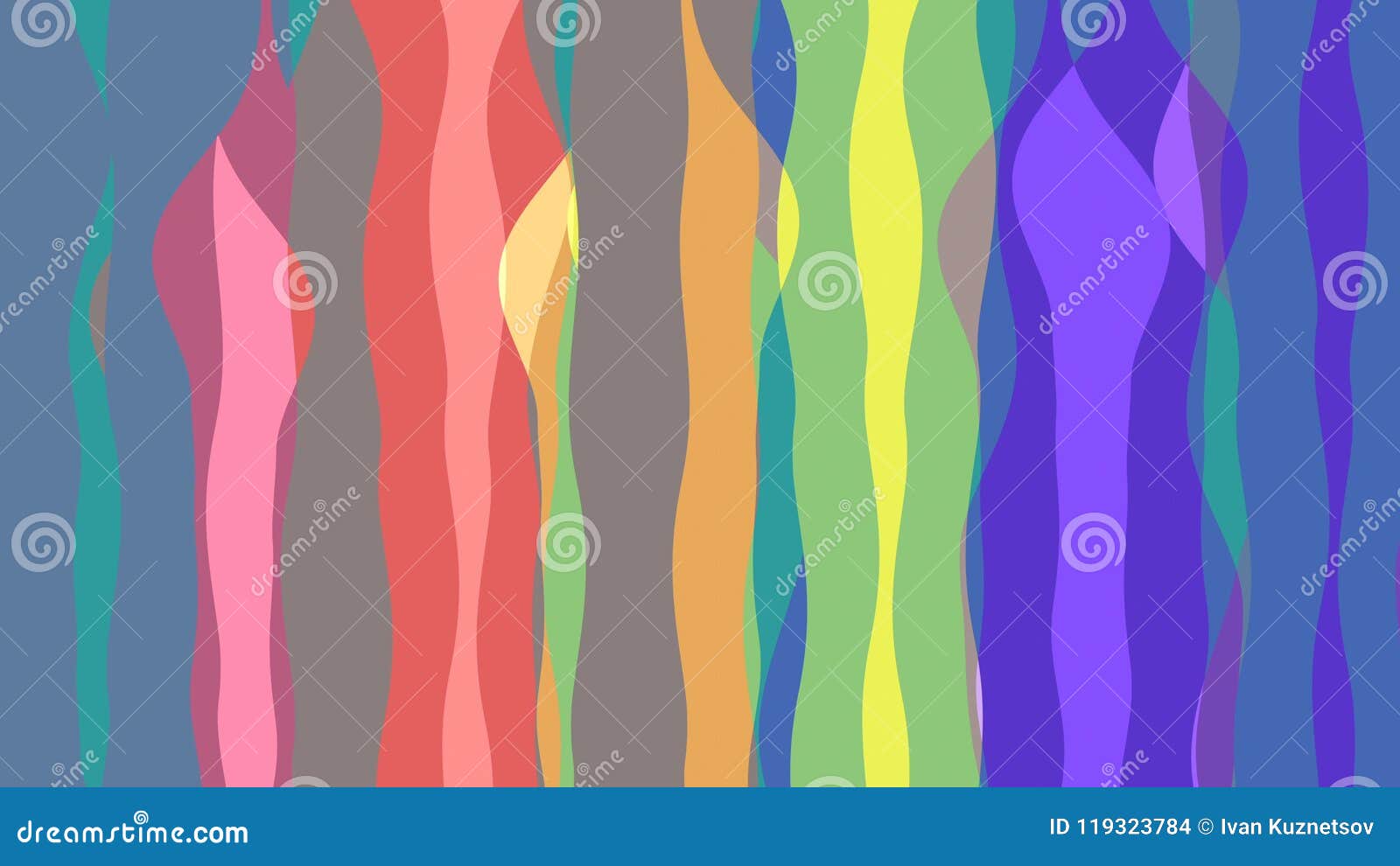 Flat Animation with Stripe Wave Stock Footage - Video of fantastic ...