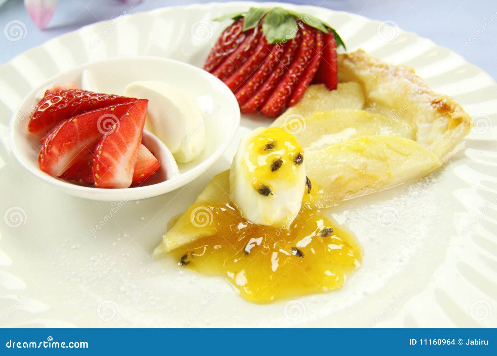 Flat Apple Pie stock photo. Image of fresh, strawberries - 11160964