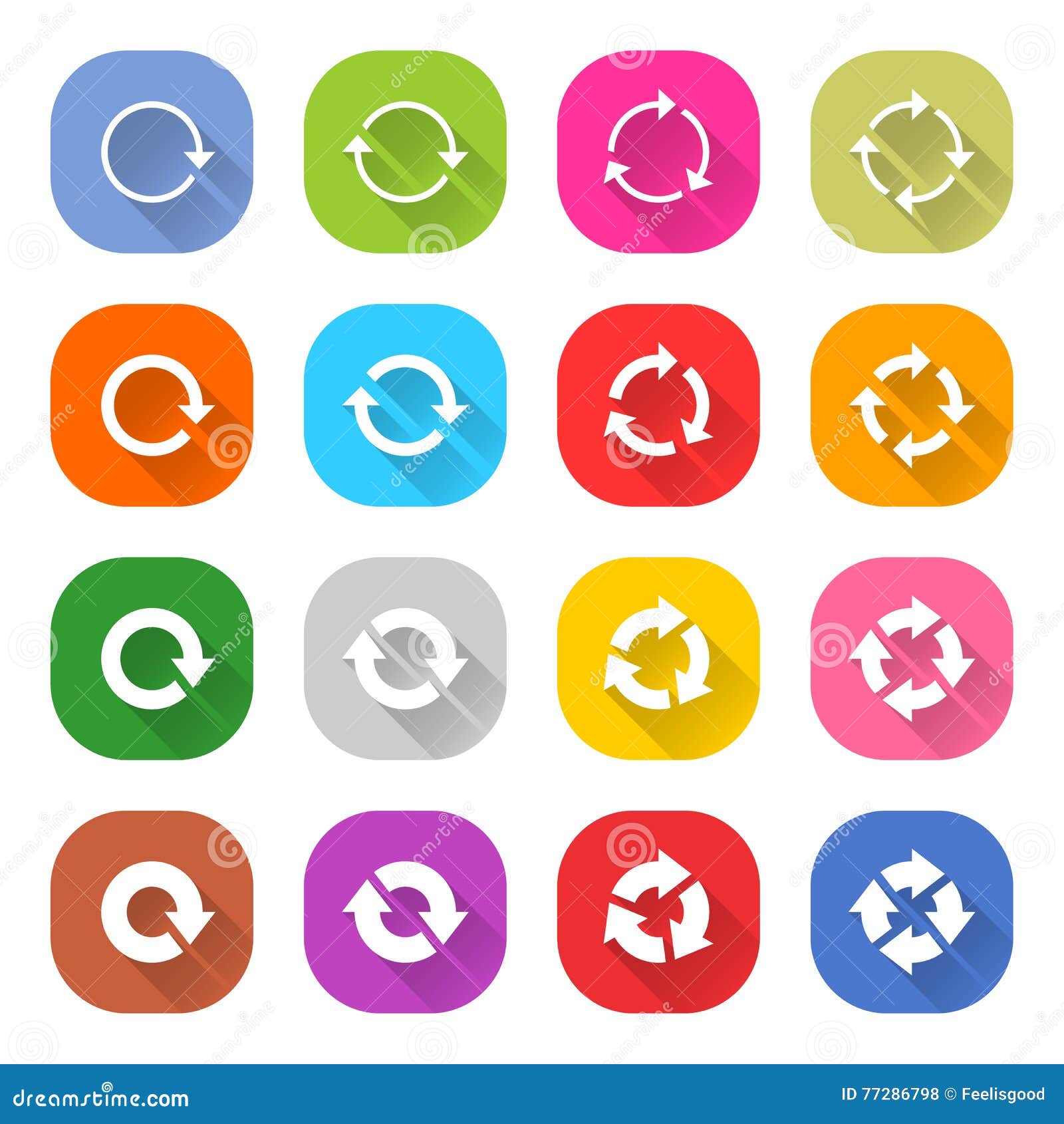 Loop Arrow Flat Stock Illustrations – 7,916 Loop Arrow Flat Stock ...