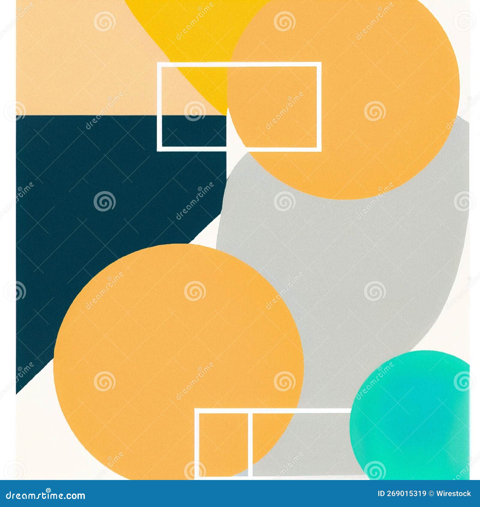 Flat art poster design stock illustration. Illustration of sign - 269015319