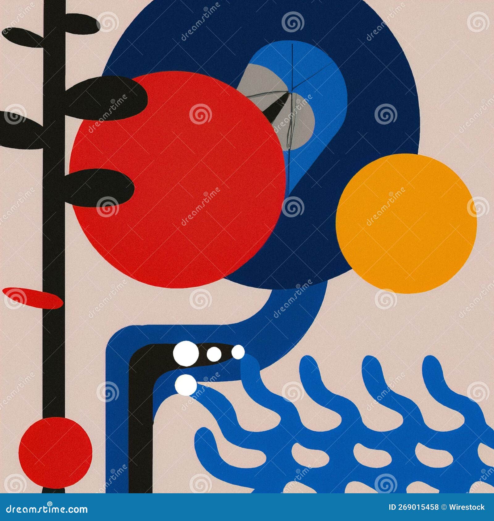 Flat art poster design stock photo. Image of symbol - 269015458