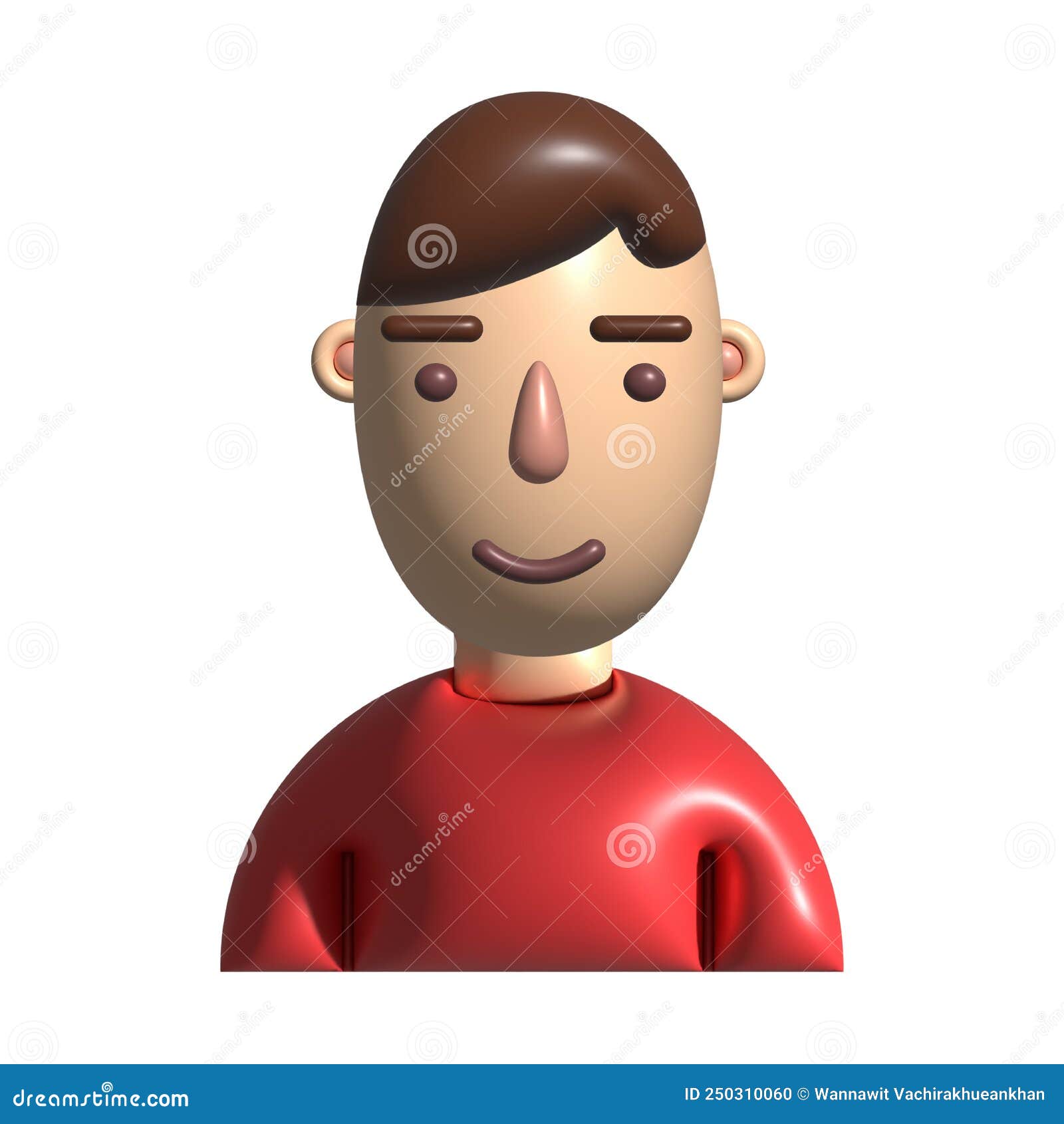 Flat Avatar 3d Vector People Face Stock Vector - Illustration of person ...