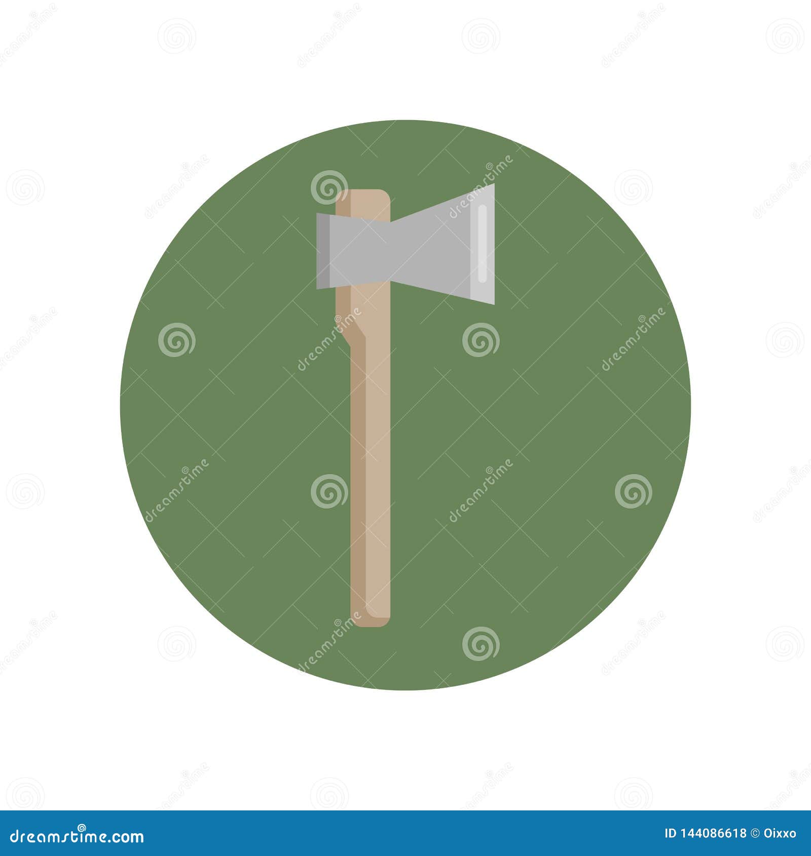 Flat Axe Icon. Simple Vector Image for Web Stock Vector - Illustration ...