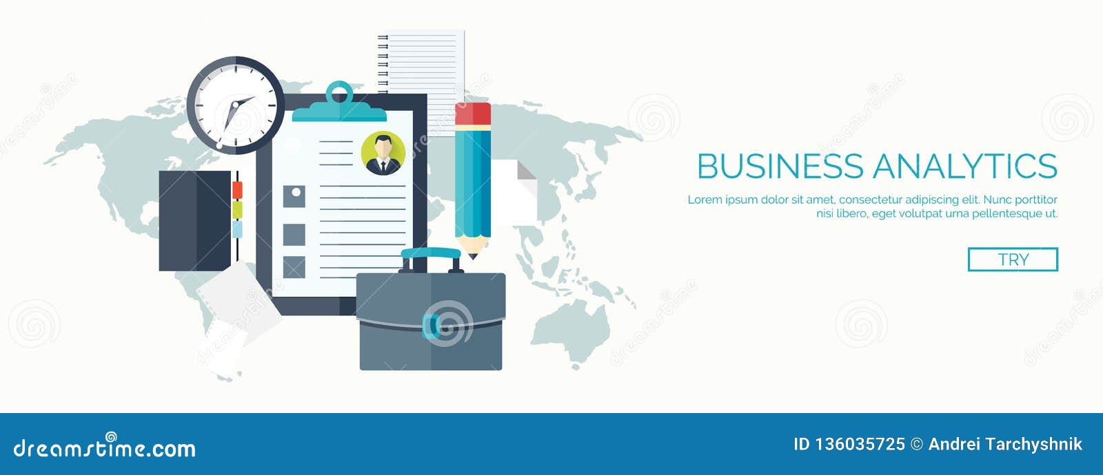 Flat Background. Administrative Management Concept. Business Aims ...