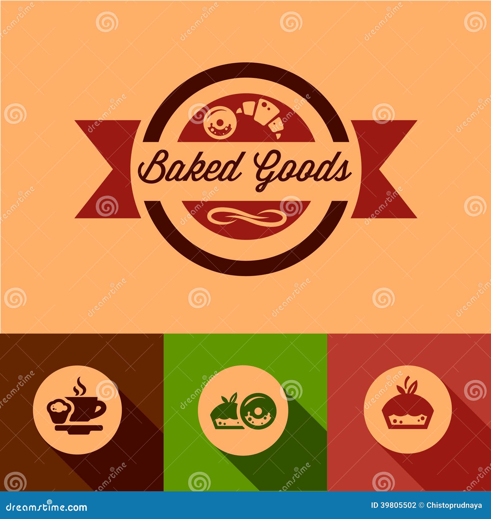 Baked Goods One Line Set Art. Continuous Line Drawing Of Eclair, Pie ...