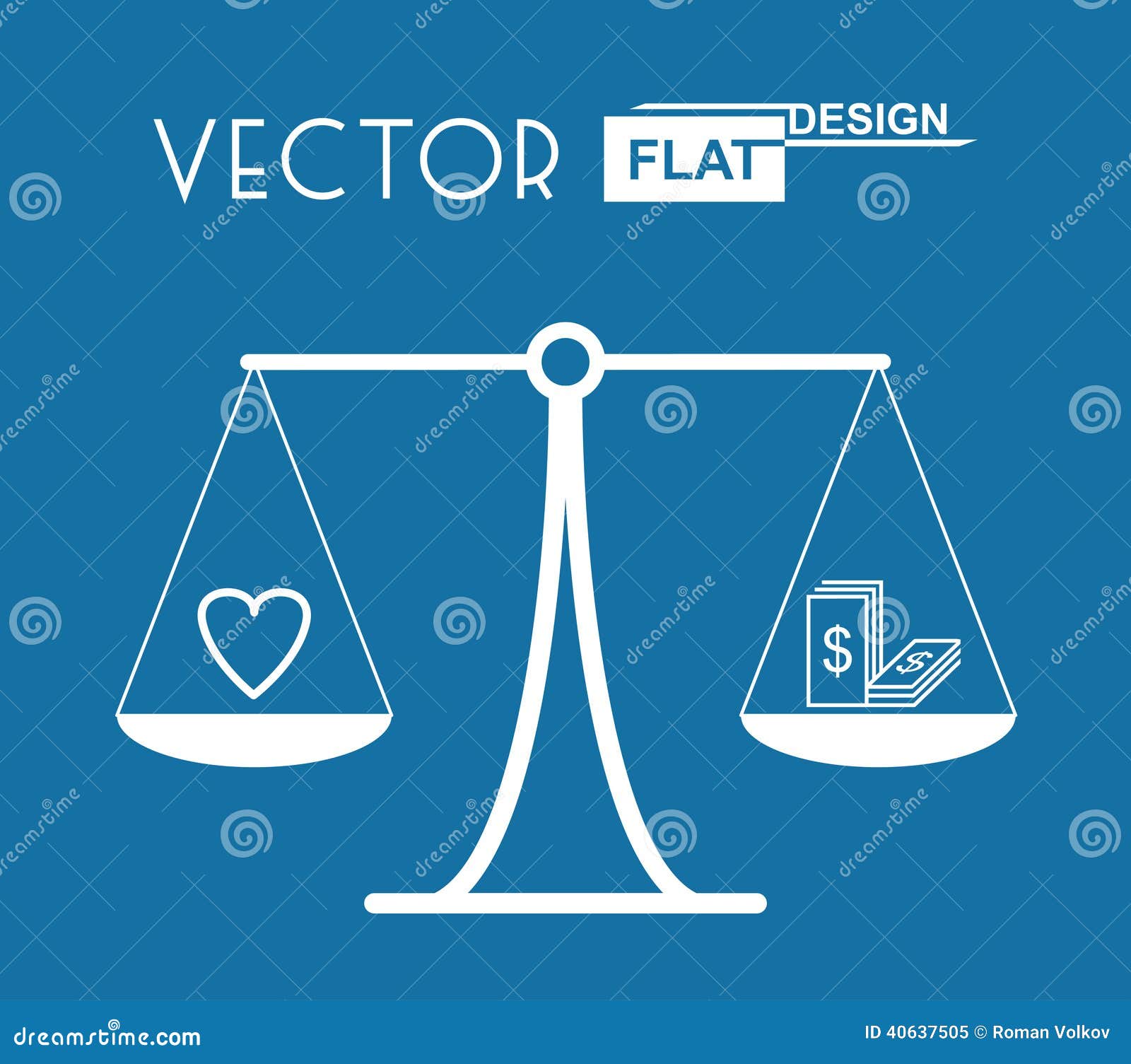 Law Balance Symbol Justice Scales Icon On Stylish Cartoon Vector ...