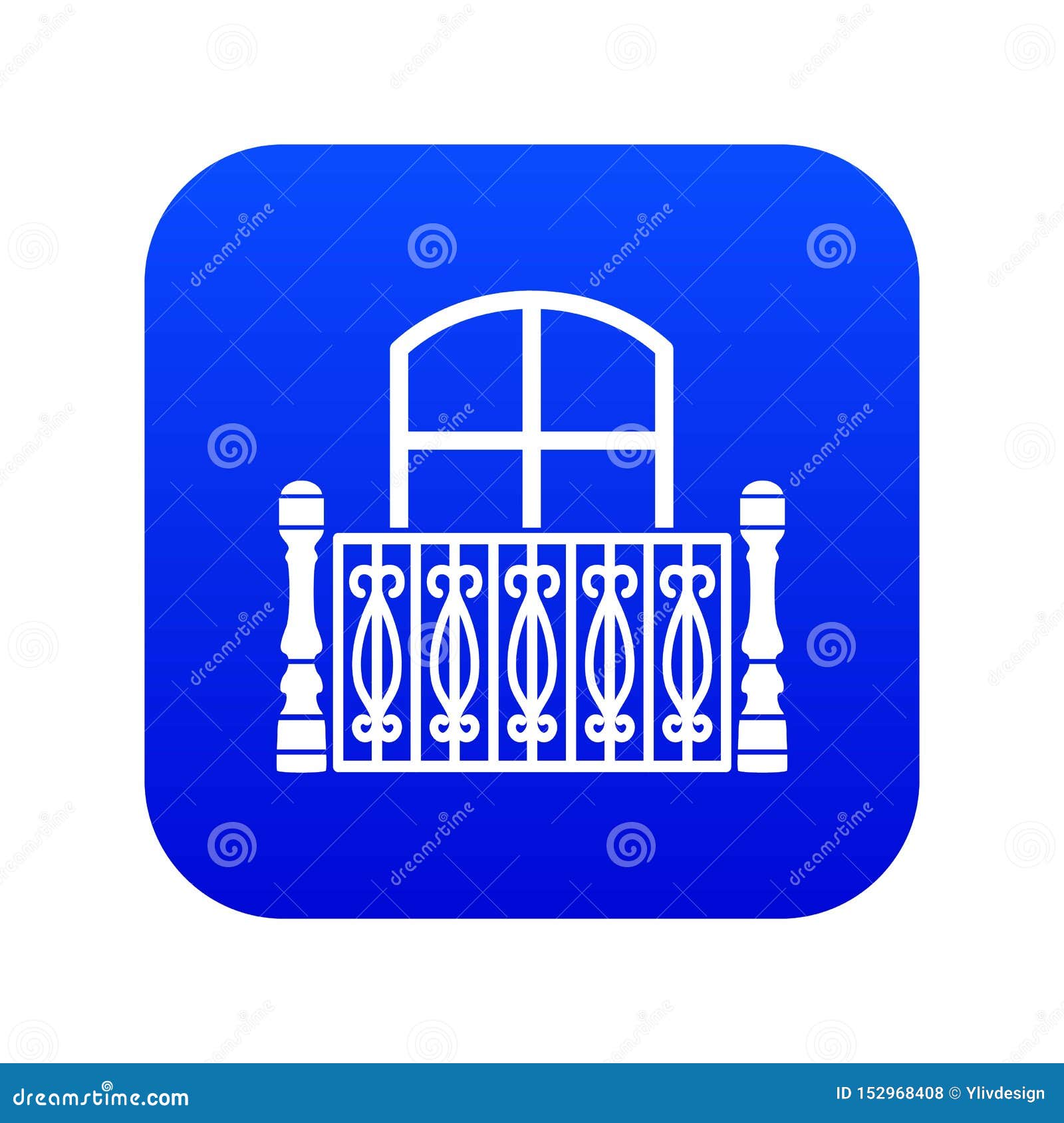 Flat Balcony Icon, Simple Style Stock Vector - Illustration of ...