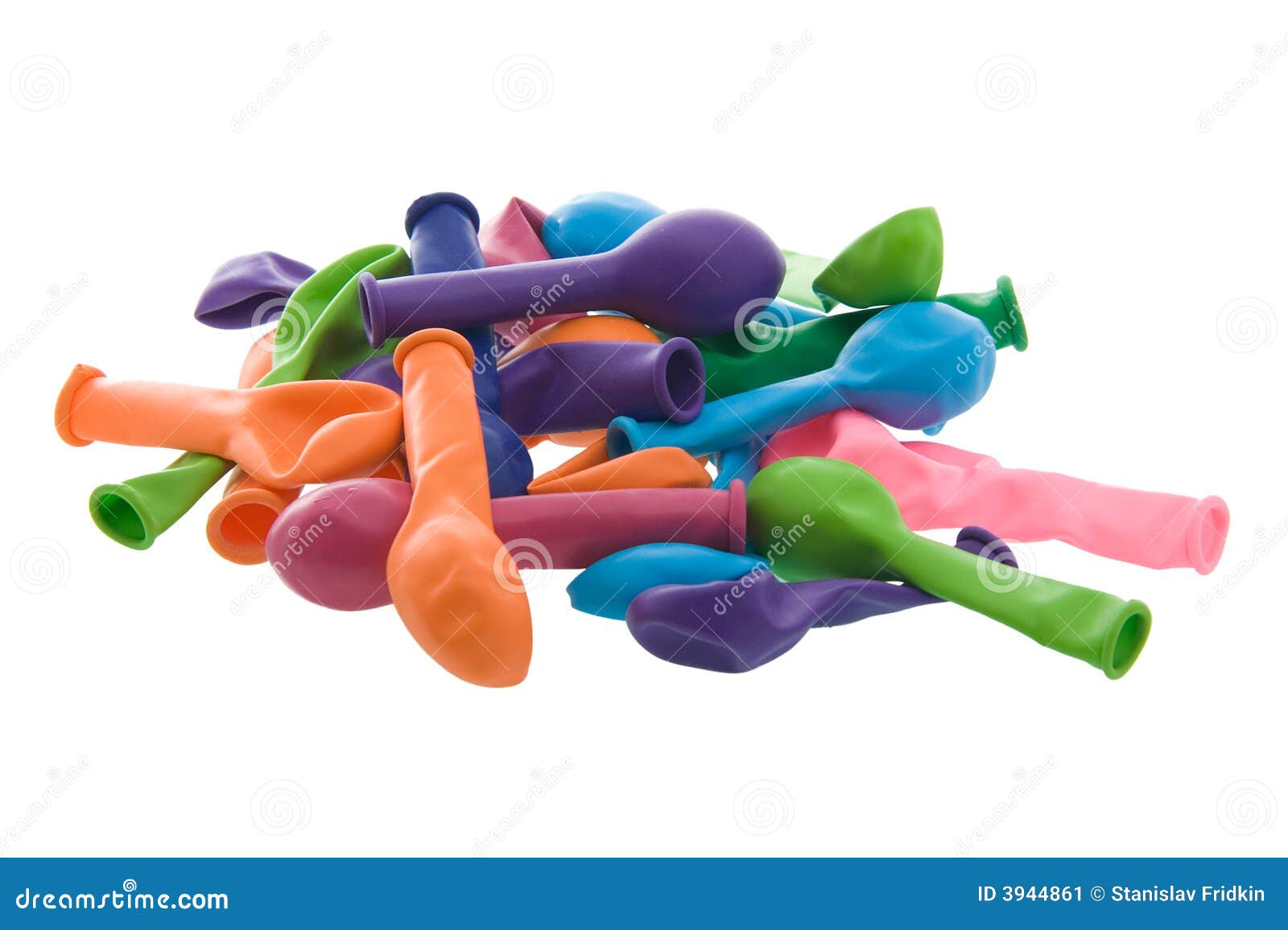 Flat balloons stock image. Image of multicolor, color - 3944861