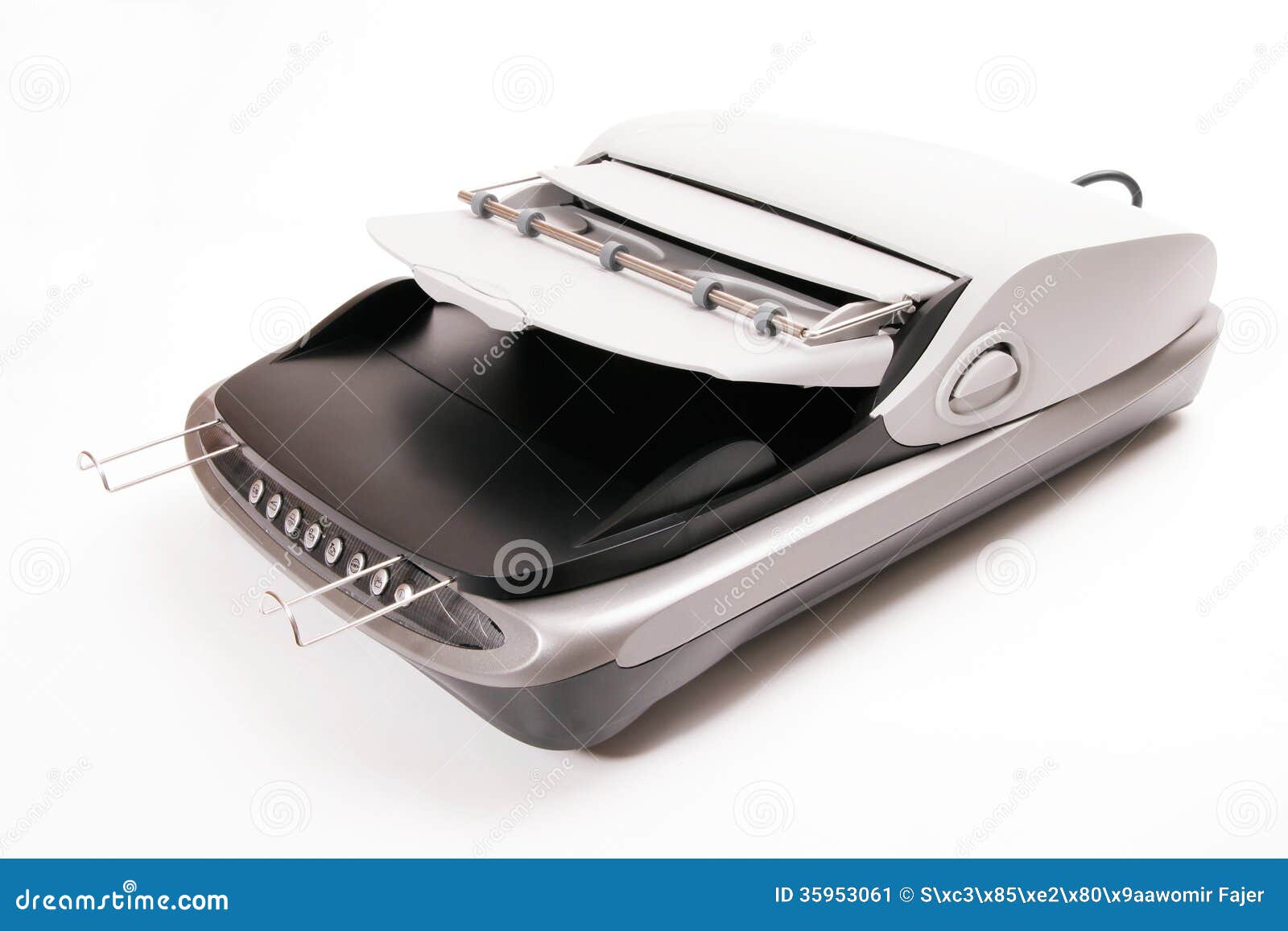 Flat bed scanner stock image. Image of computer, single - 35953061