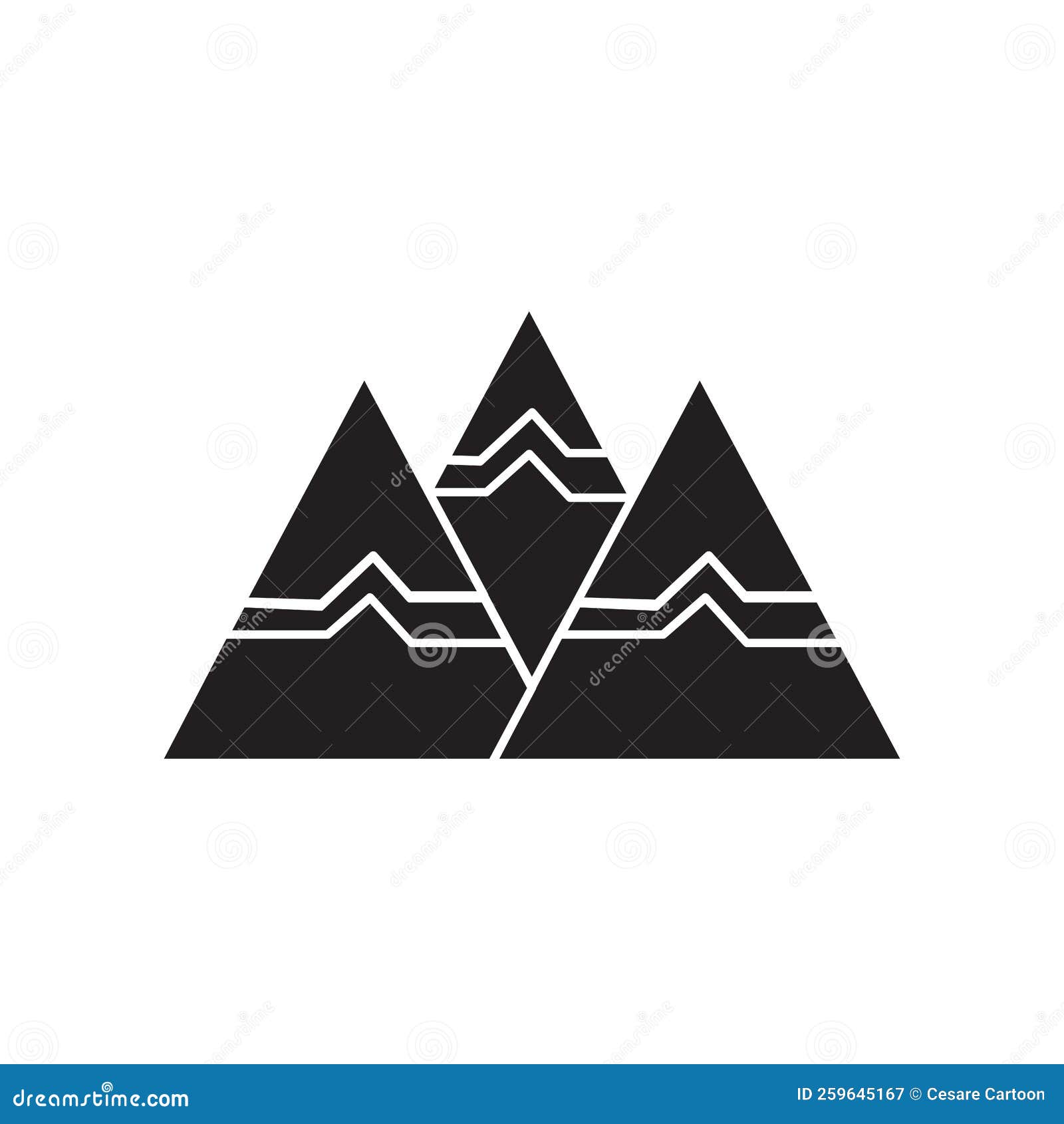 Flat black teepee stock vector. Illustration of design - 259645167