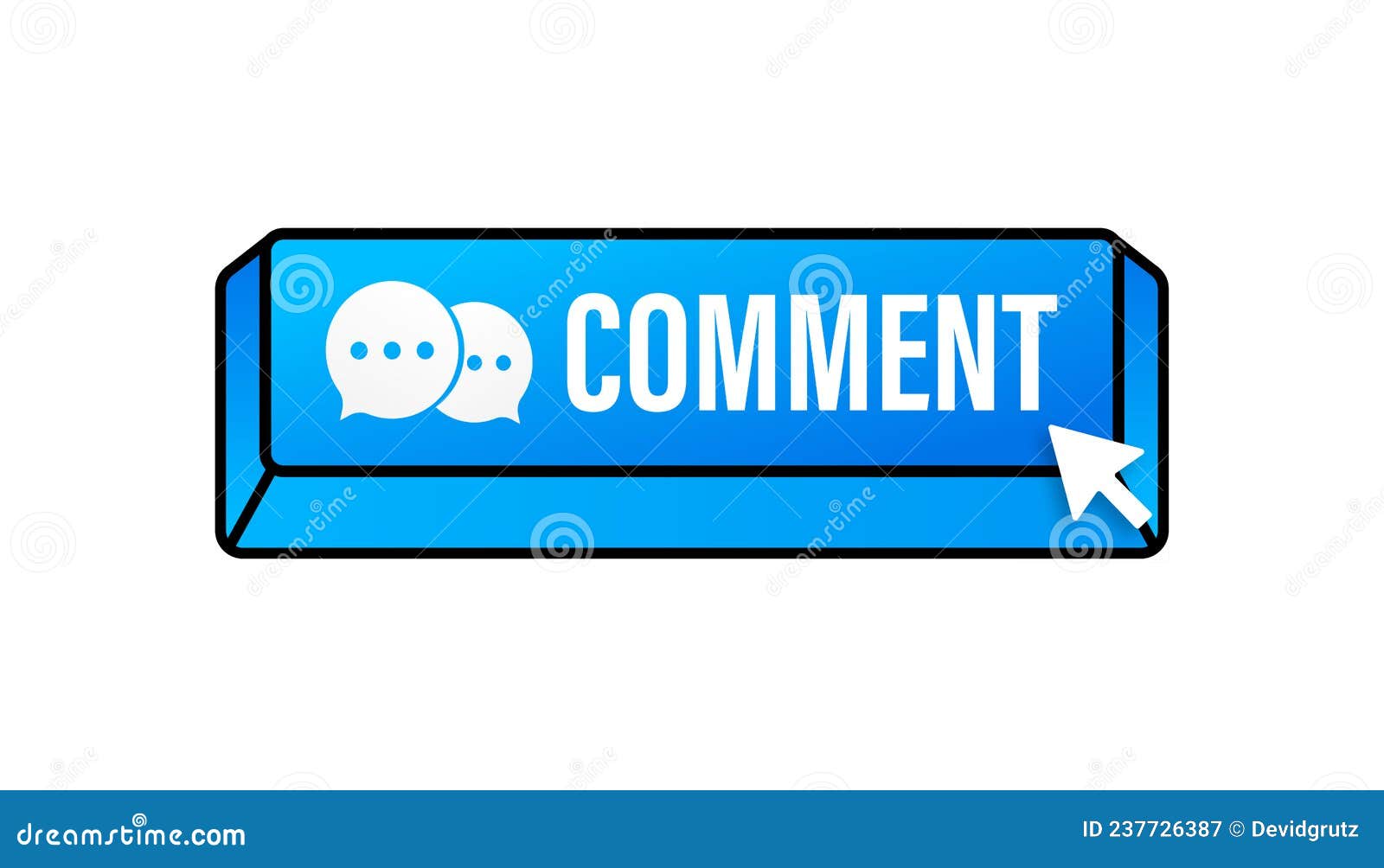 Flat Blue Comment Button. Flat Vector. Computer Mouse Click. Navigation ... Flat Blue Comment Button. Flat Vector. Computer Mouse Click. Navigation ...