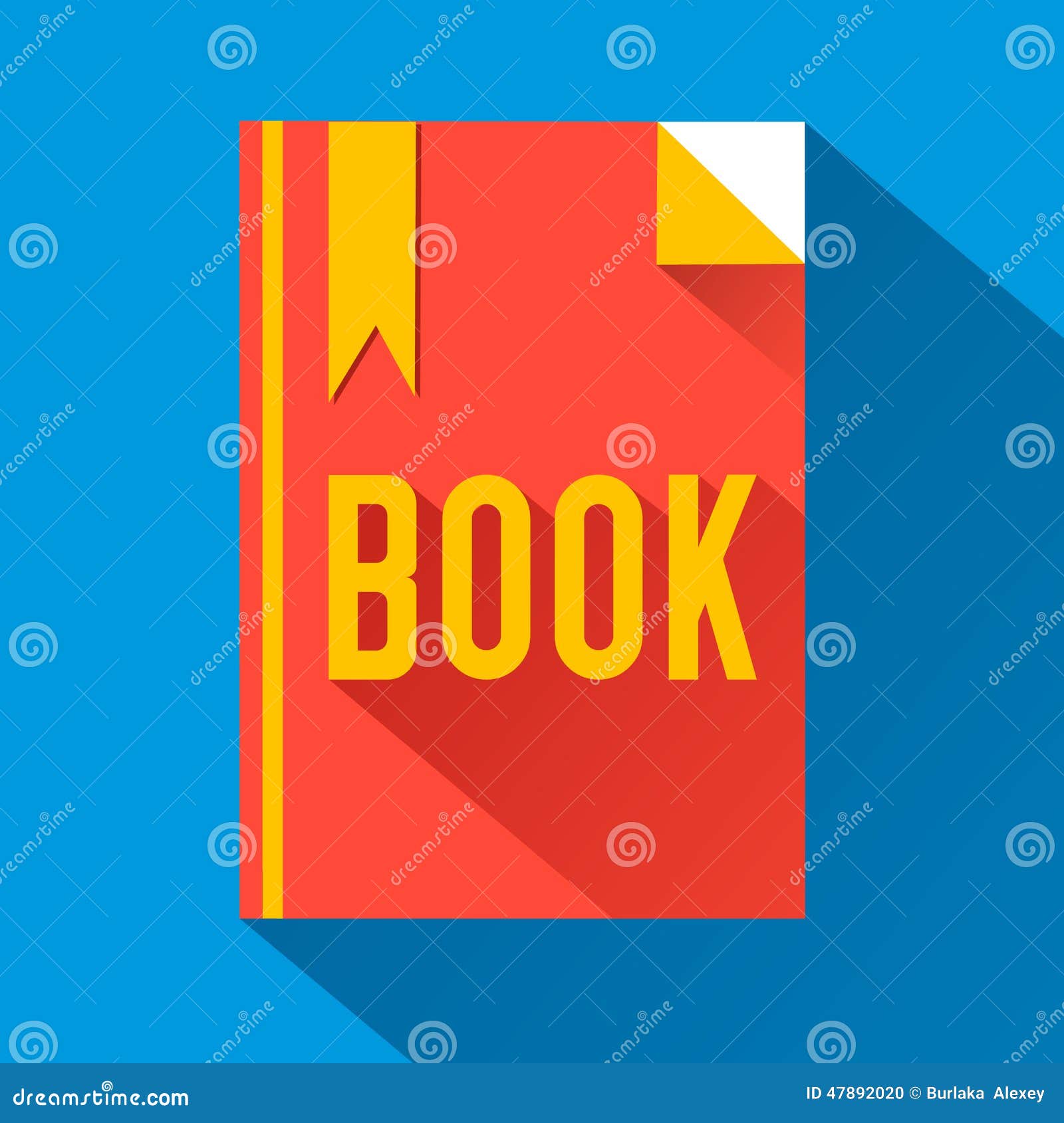 Flat Book Design. Vector Illustration Concept Stock Vector ...