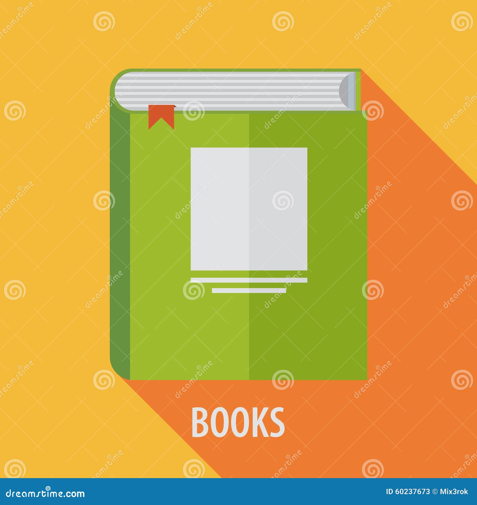 Flat Book Icon, Vector Eps10 Illustration Stock Vector - Illustration ...