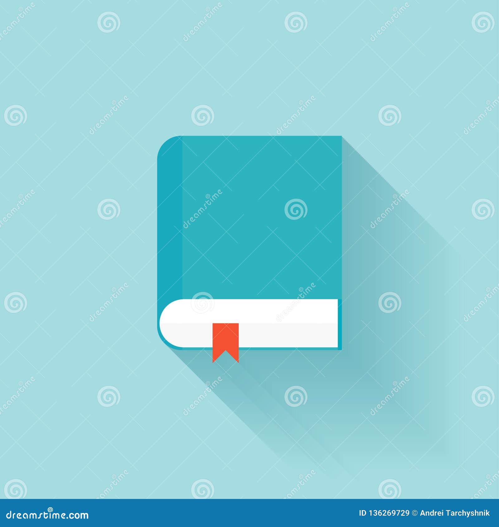 Flat Book Icon Vector Illustration. Stock Vector - Illustration of ...
