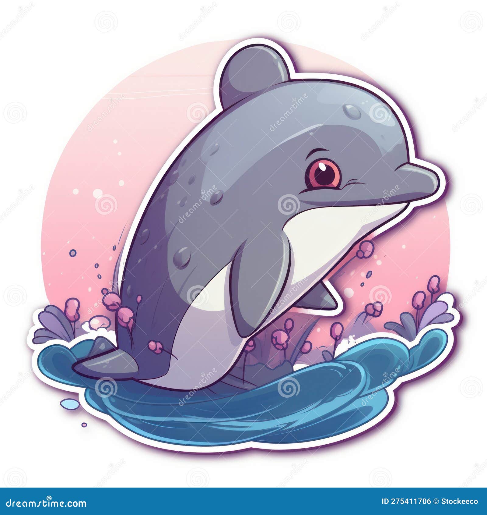 Flat Border Sticker with Clear Edge in High Resolution Stock ...