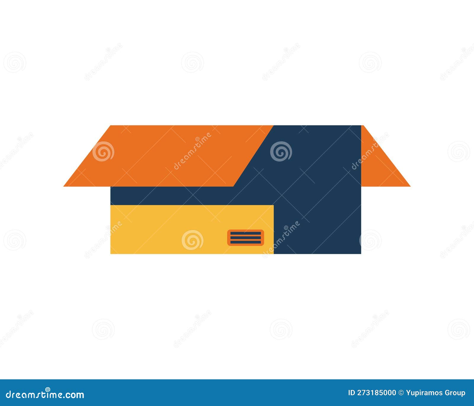 Flat box design stock vector. Illustration of shipping - 273185000