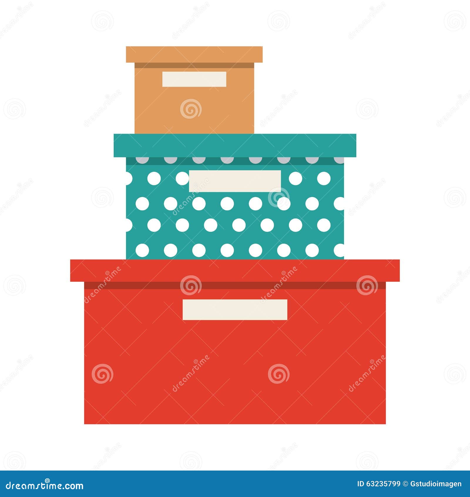 Flat boxes design stock vector. Illustration of shopping - 63235799