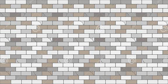 Flat Brick Wall Seamless Texture Decorative Background Vector ...