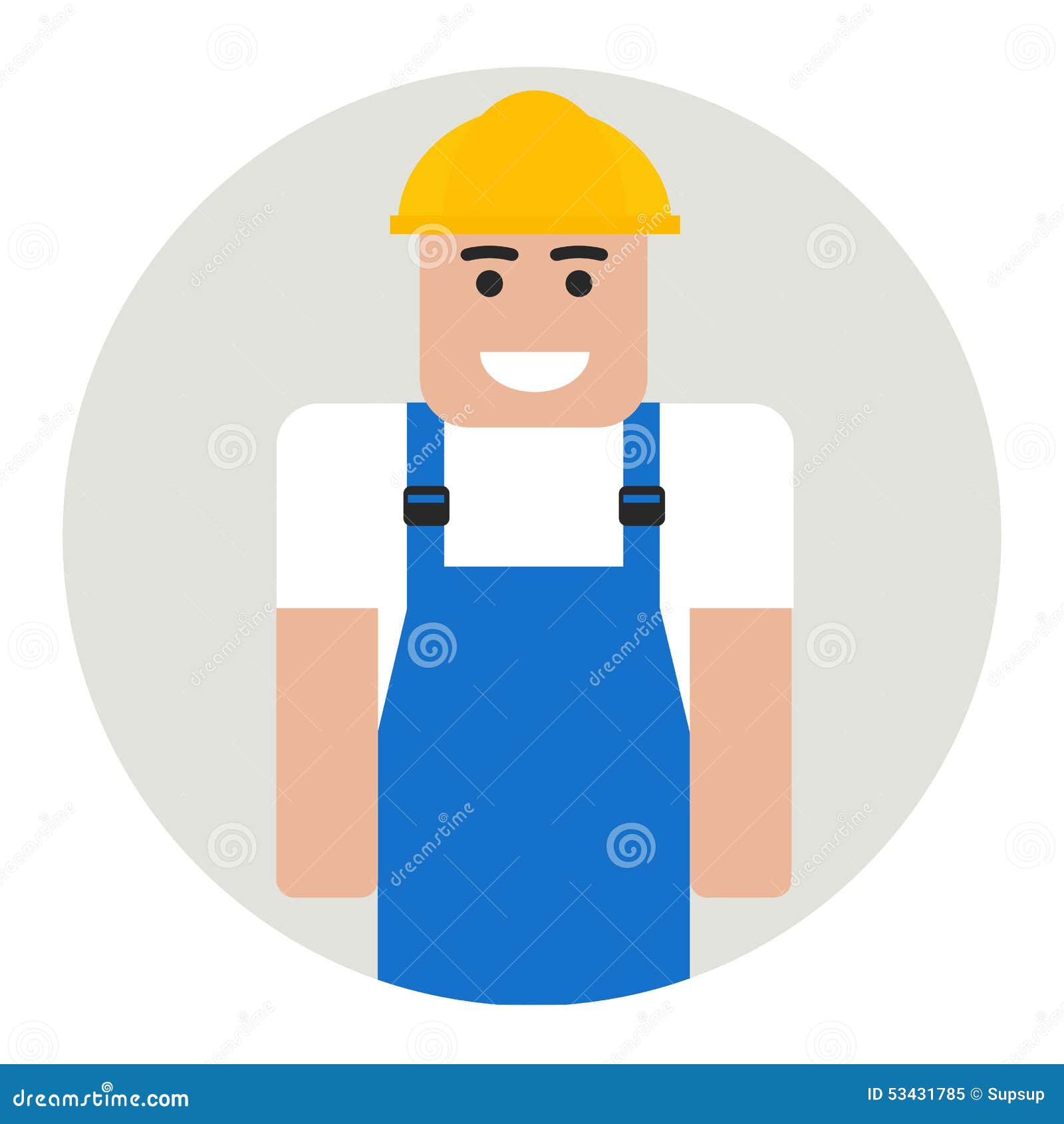 Flat builder stock vector. Illustration of flat, safety - 53431785