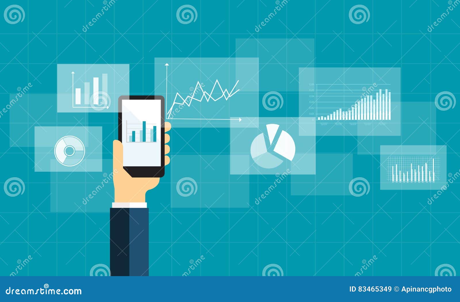 Analytics Graph, Decreasing Graph And Budget Profit Line Icons For Web ...