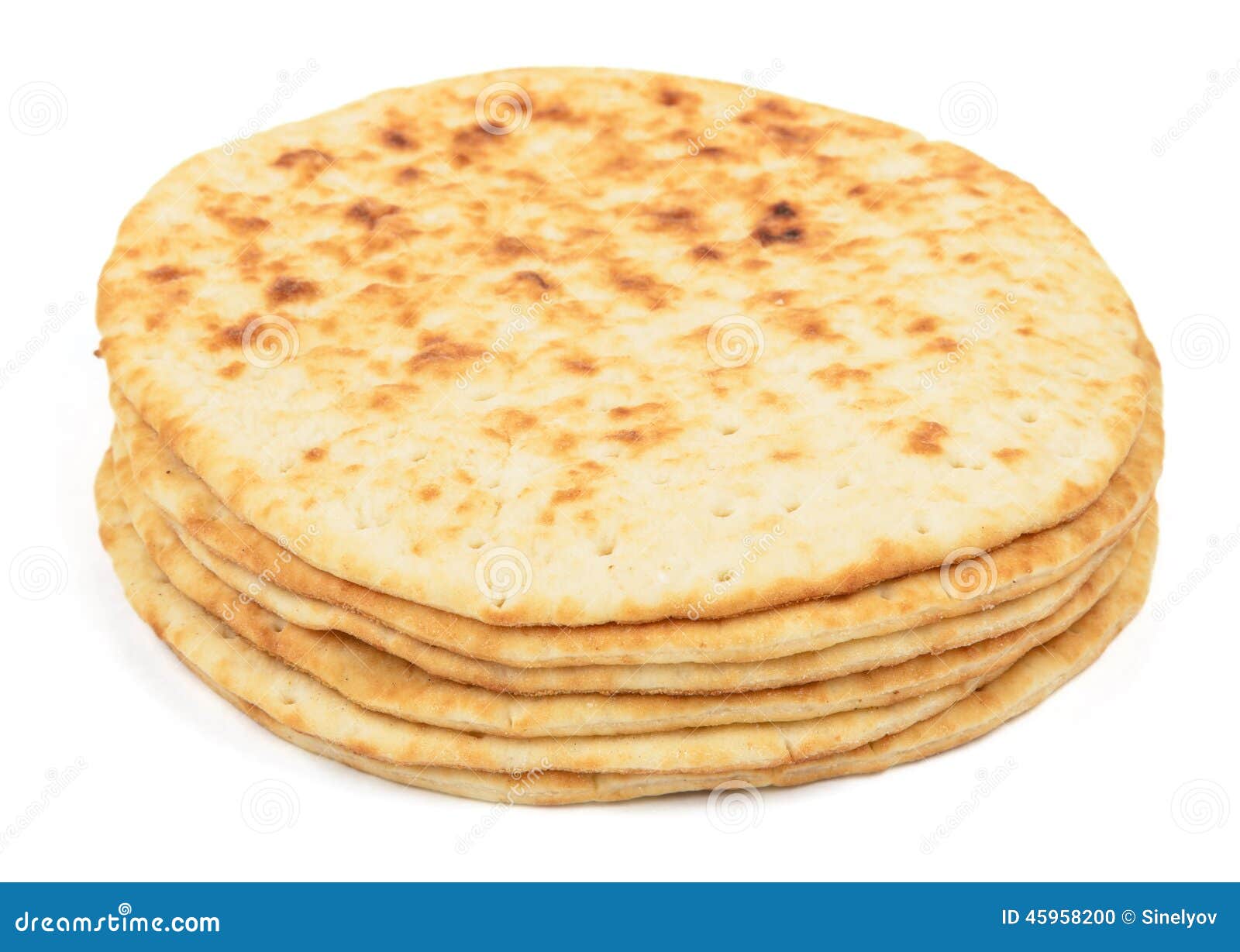 Flat Cakes Arranged in a Stack Stock Photo - Image of flapjack ...