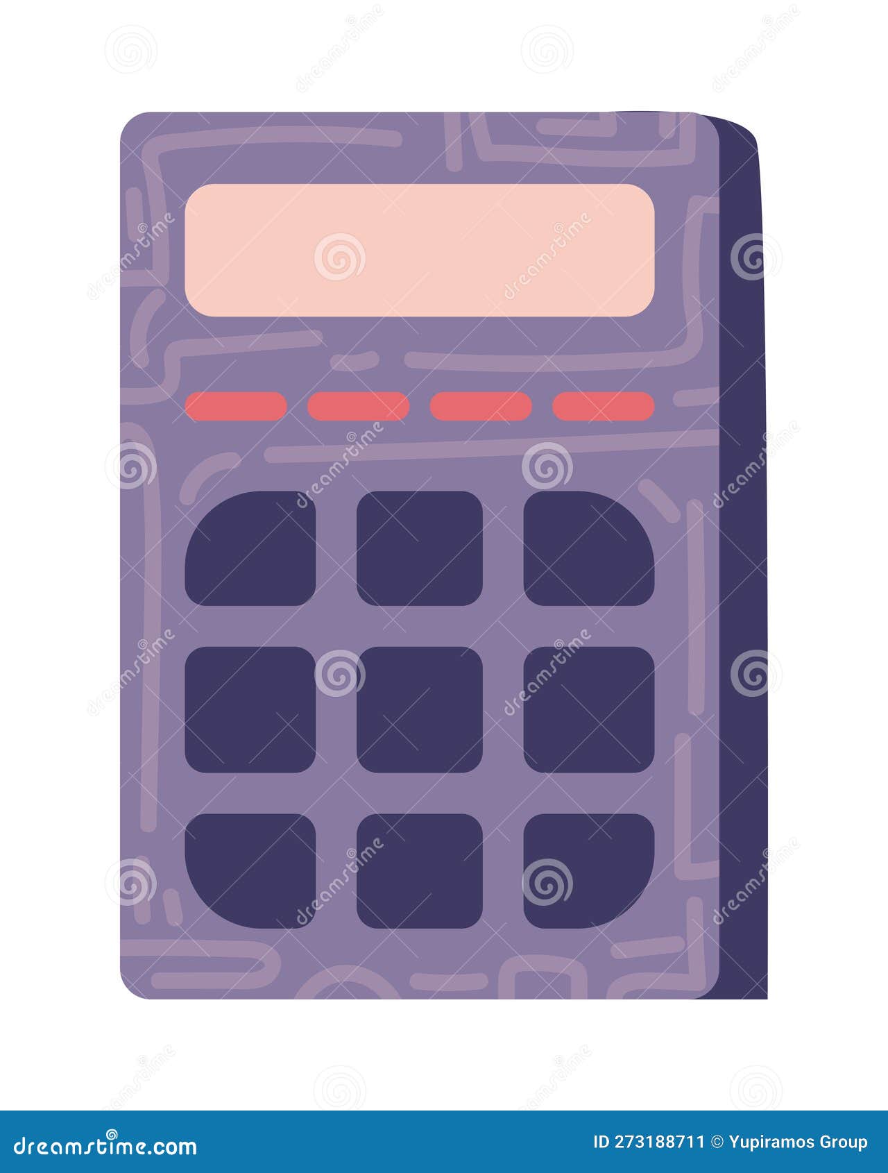Flat calculator design stock vector. Illustration of tool - 273188711