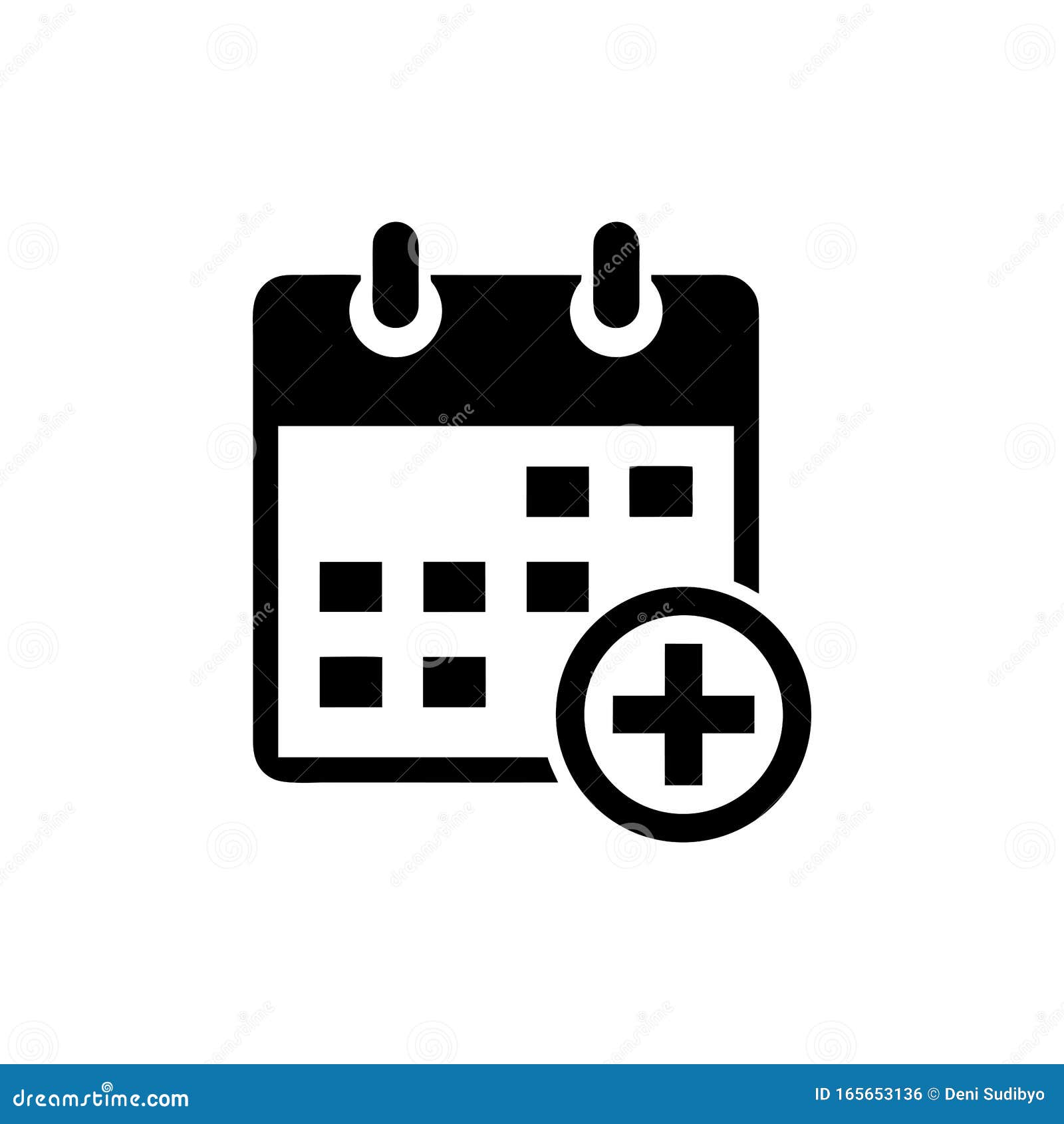 Flat Calendar Icon. Calendar on the Wall Vector Stock Vector ...