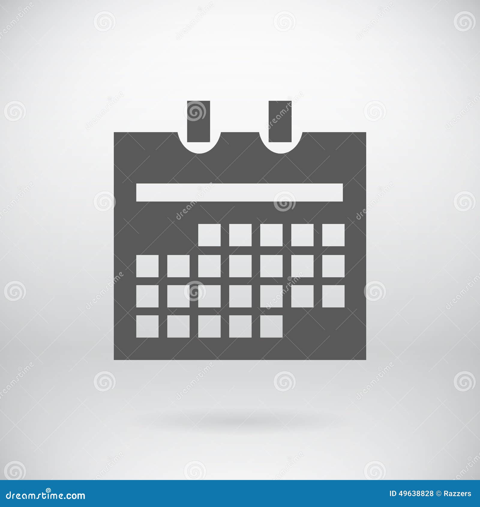 Flat Calendar Sign Vector Symbol Background Stock Vector - Illustration ...