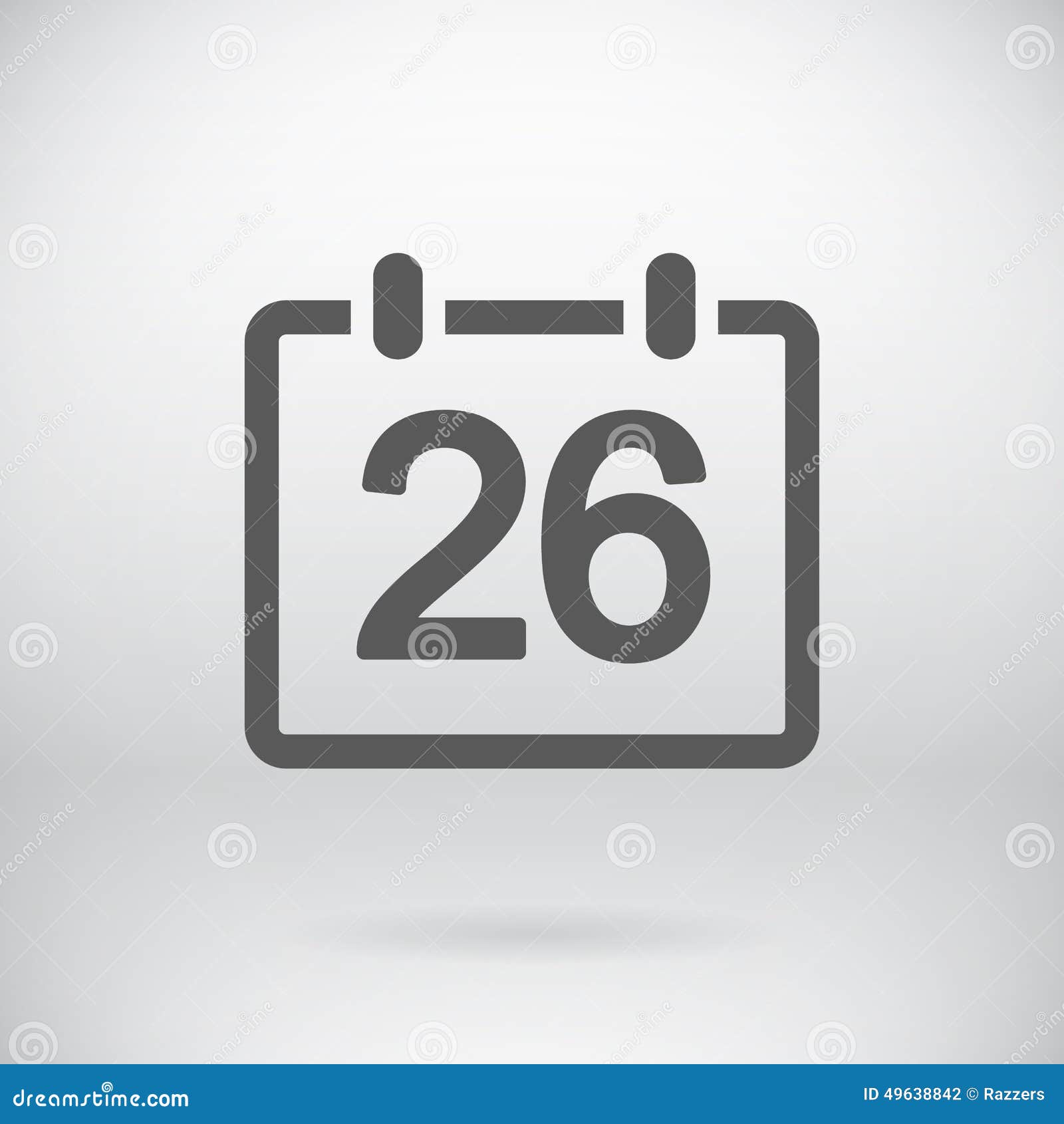 Flat Calendar Sign Vector Symbol Background Stock Vector - Illustration ...