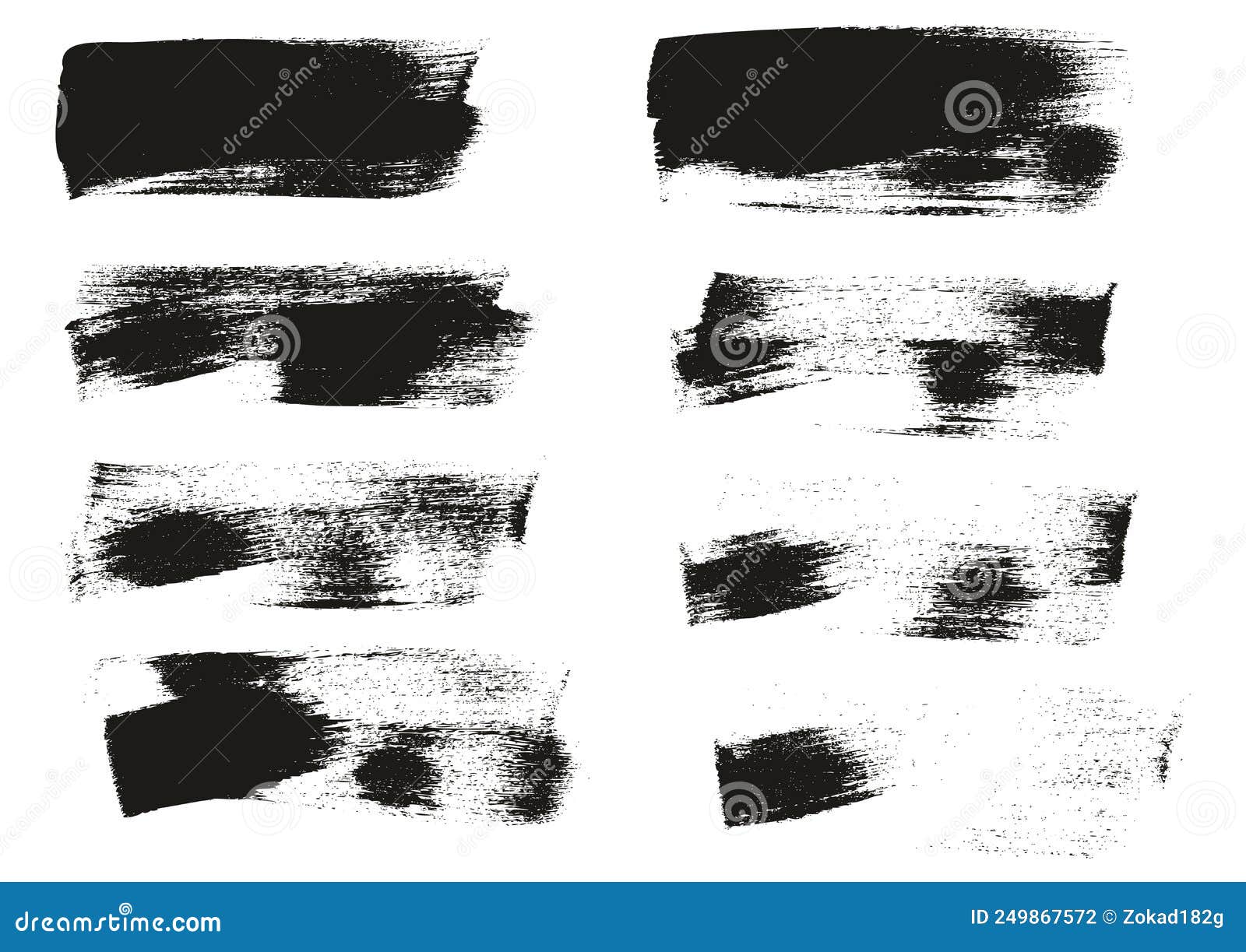 Flat Calligraphy Paint Brush Regular Short Background High Detail ...