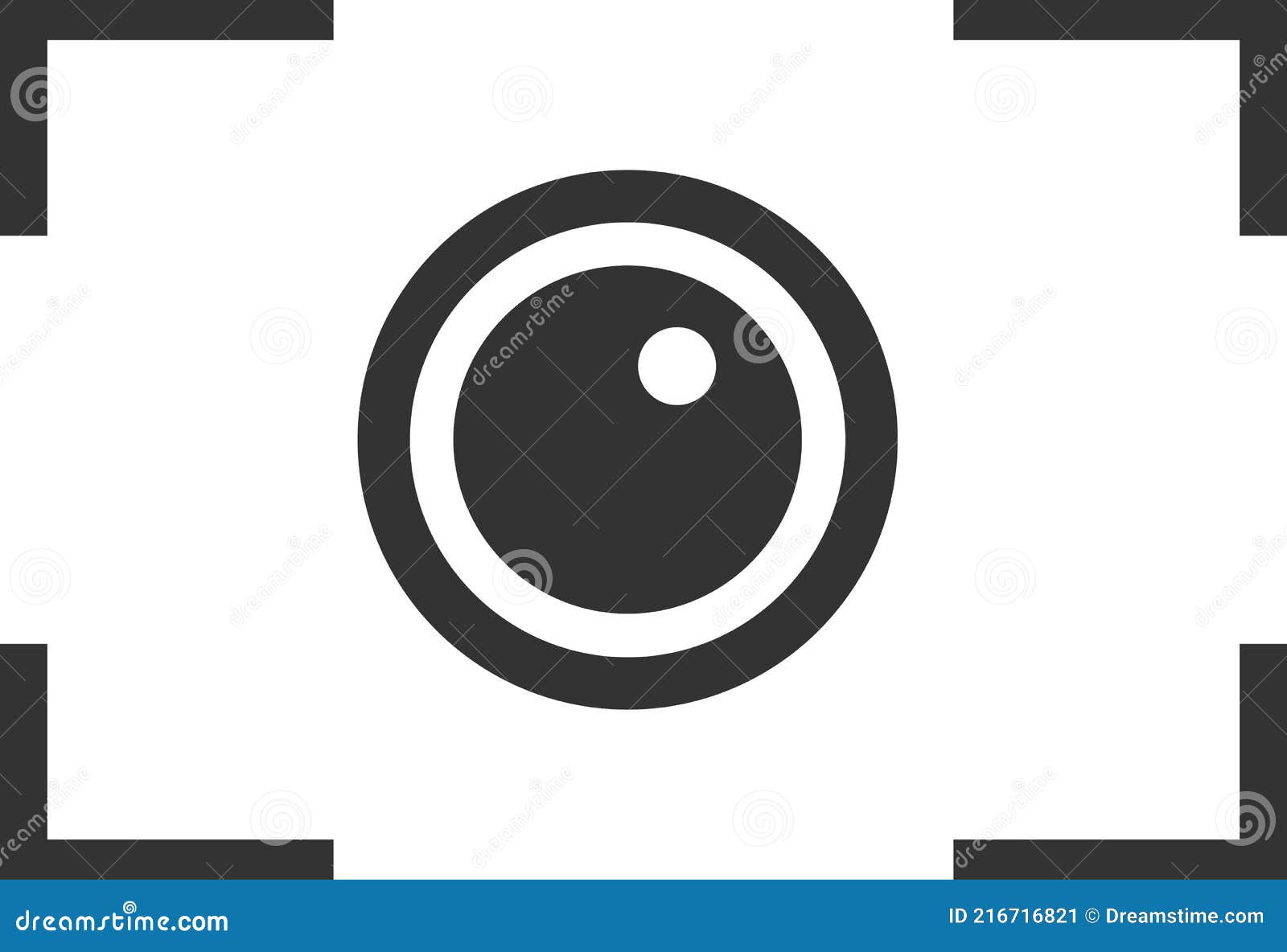 Flat Camera Focus Icon. Isolated Vector Image. Stock Vector ...