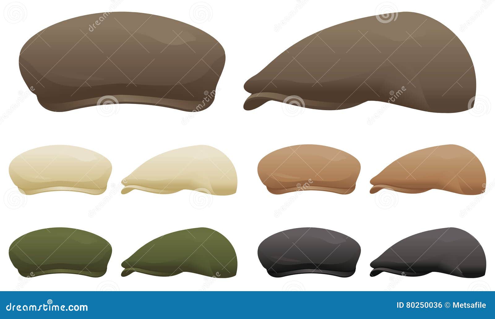 Flat cap stock vector. Illustration of fashion, wool - 80250036