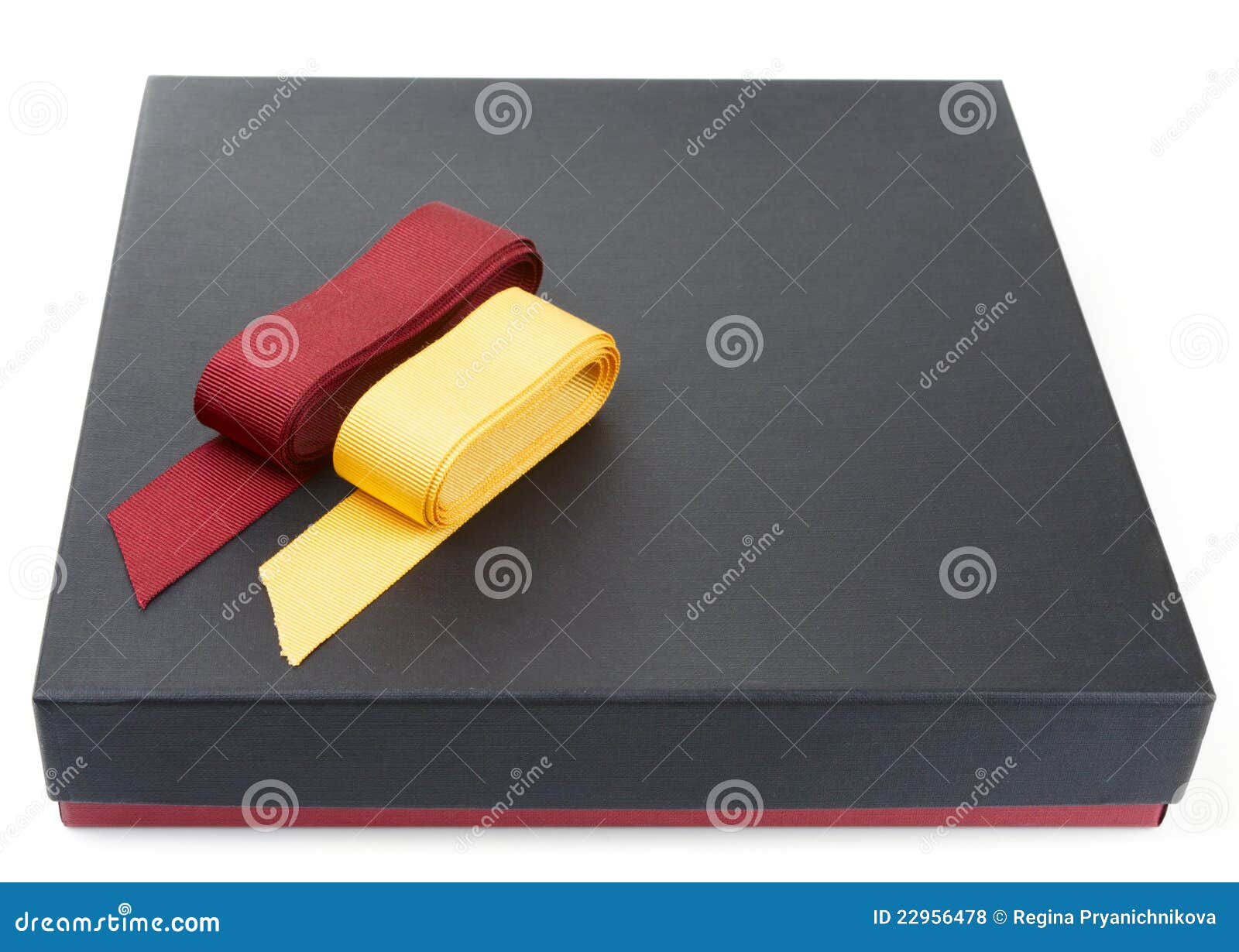 Flat cardboard gift box stock photo. Image of gift, anniversary - 22956478