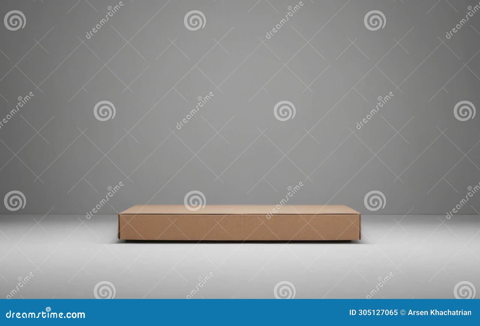 Flat Cardboard Stand. Product Stand and Podium for Display Stock ...