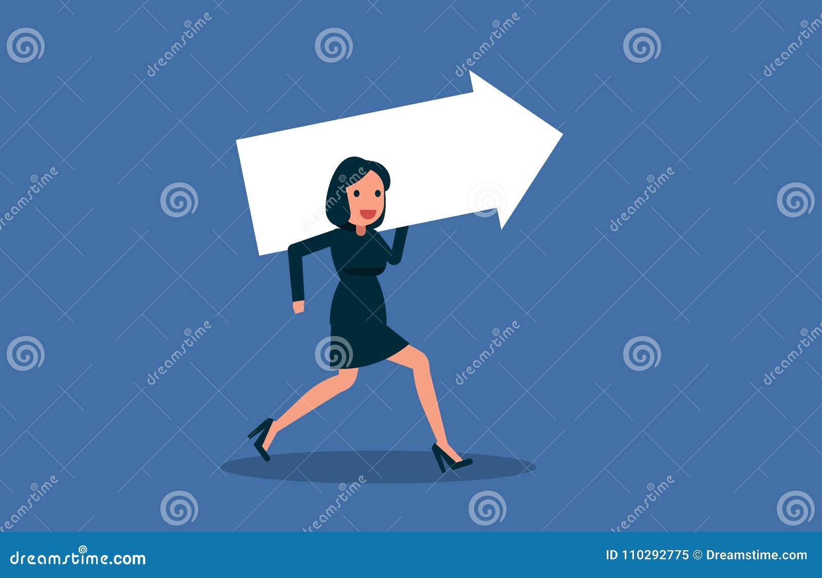 Flat Cartoon. Character of Business Success Stock Vector - Illustration ...