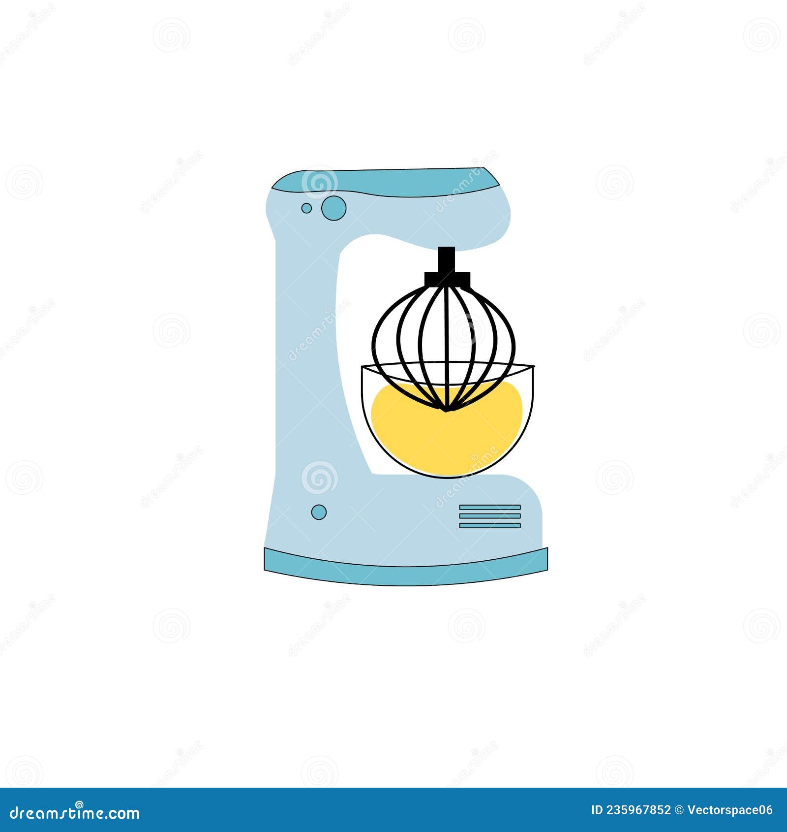 Flat Cartoon Food Processor Mixer,home Kitchen Appliances Vector ...