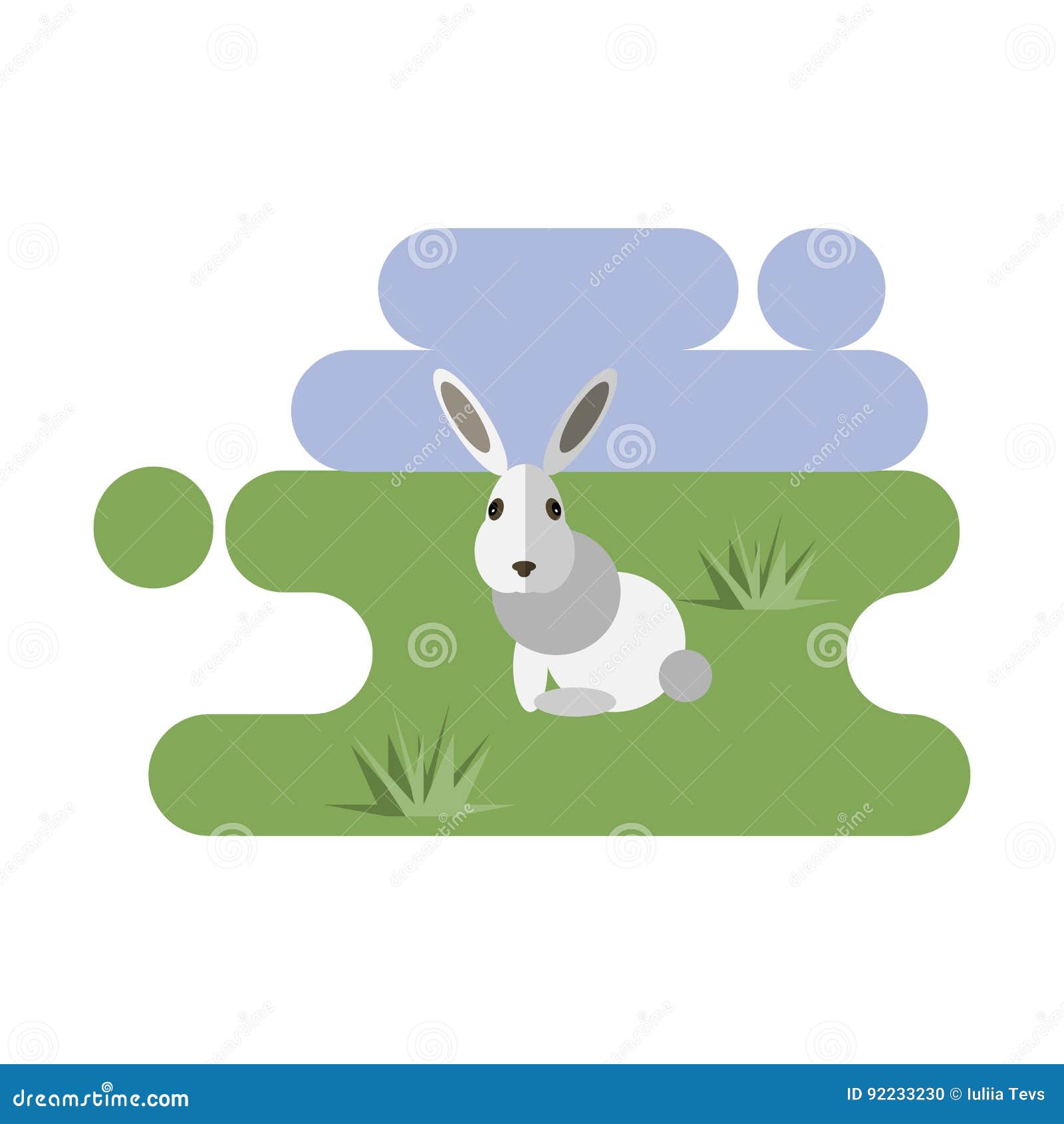Rabbit Hoof Farm Animal Isolated. Watercolor Background Illustration ...