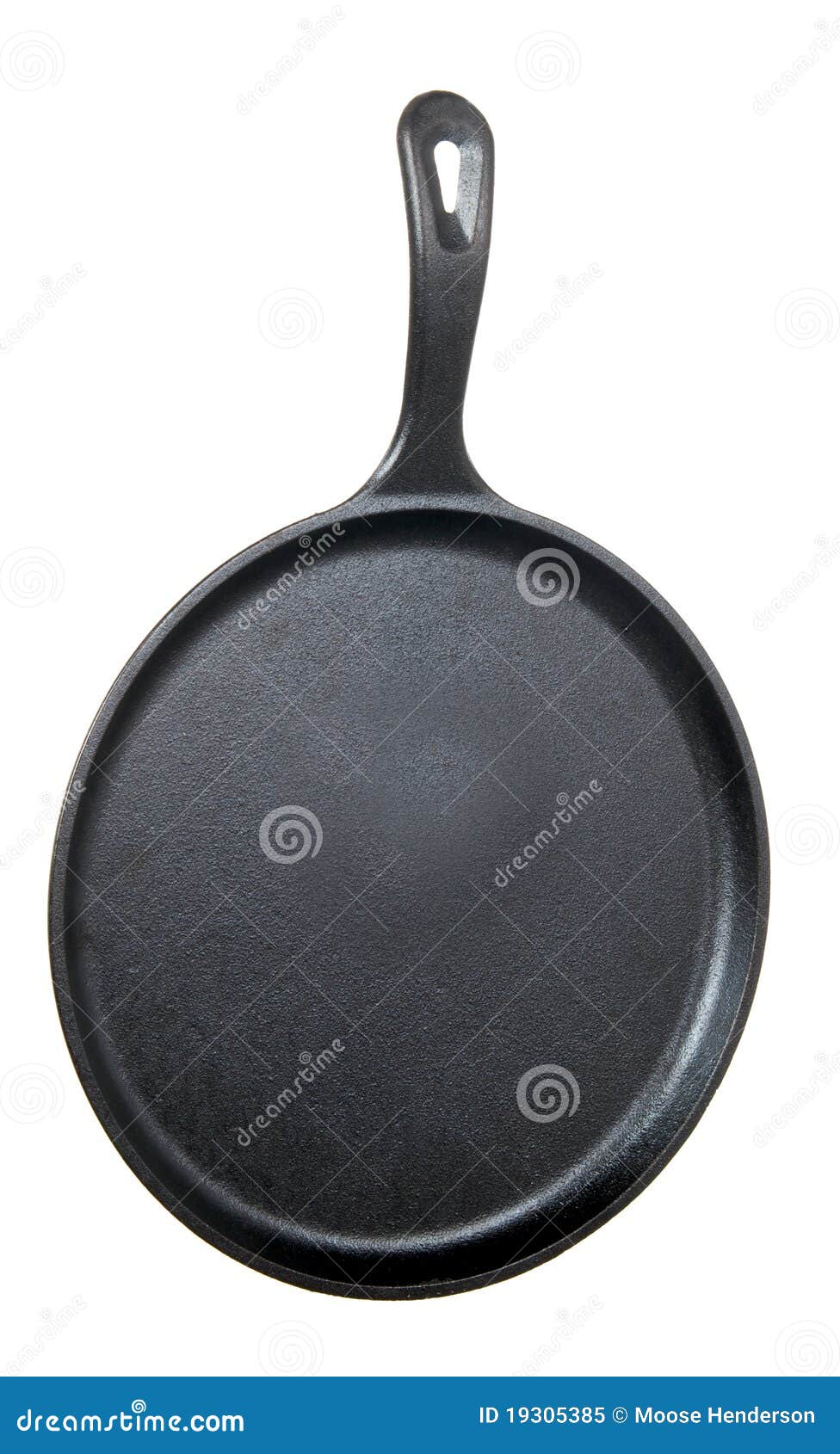 Flat Cast Iron Frying Pan Royalty Free Stock Photo - Image: 19305385