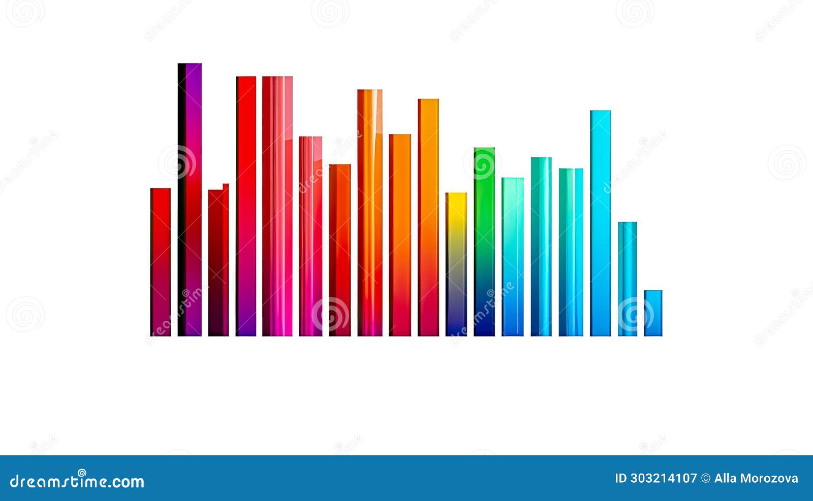 Flat Chart and Graph Elements Stock Illustration - Illustration of ...
