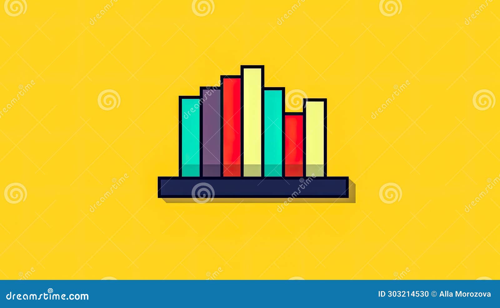 Flat Chart and Graph Elements Stock Photo - Image of learn, information ...