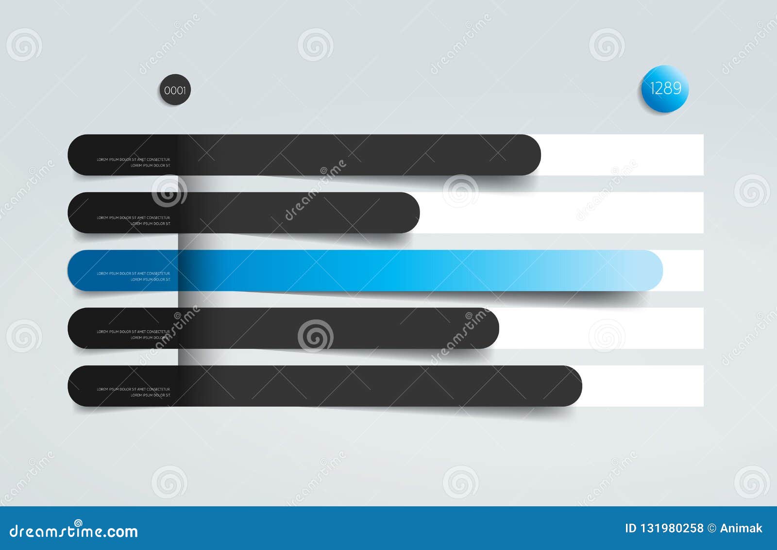 Flat Chart, Graph. Simply Color Editable Stock Vector - Illustration of ...