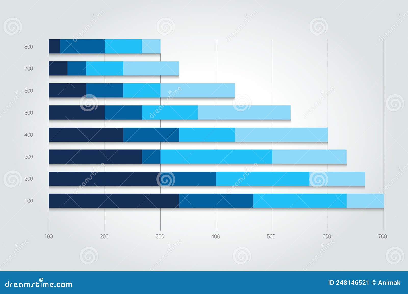 Flat Chart, Graph. Simply Color Editable Stock Vector - Illustration of ...