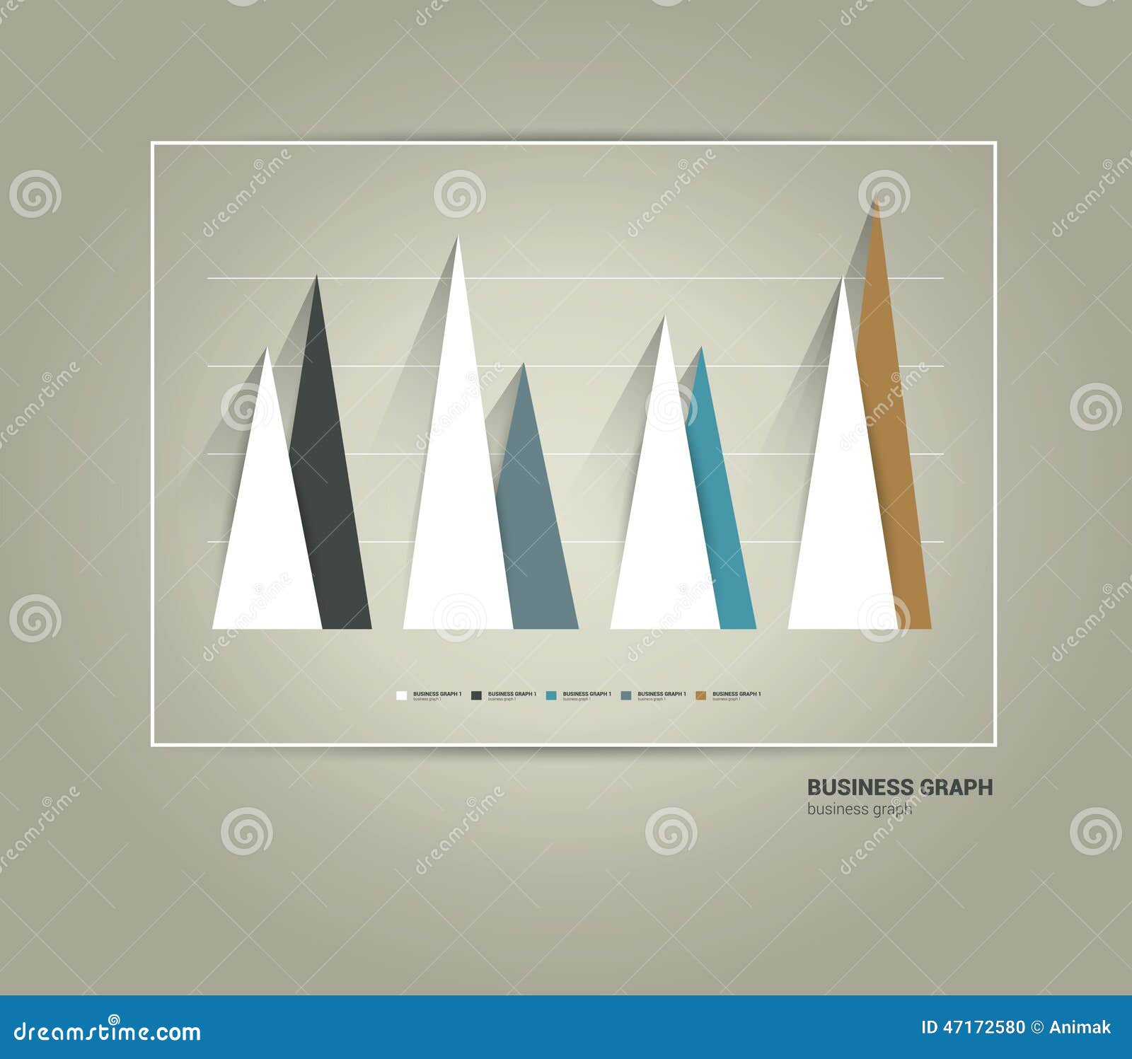 Flat Chart, Graph. Simply Color Editable Infographics Stock Photography ...